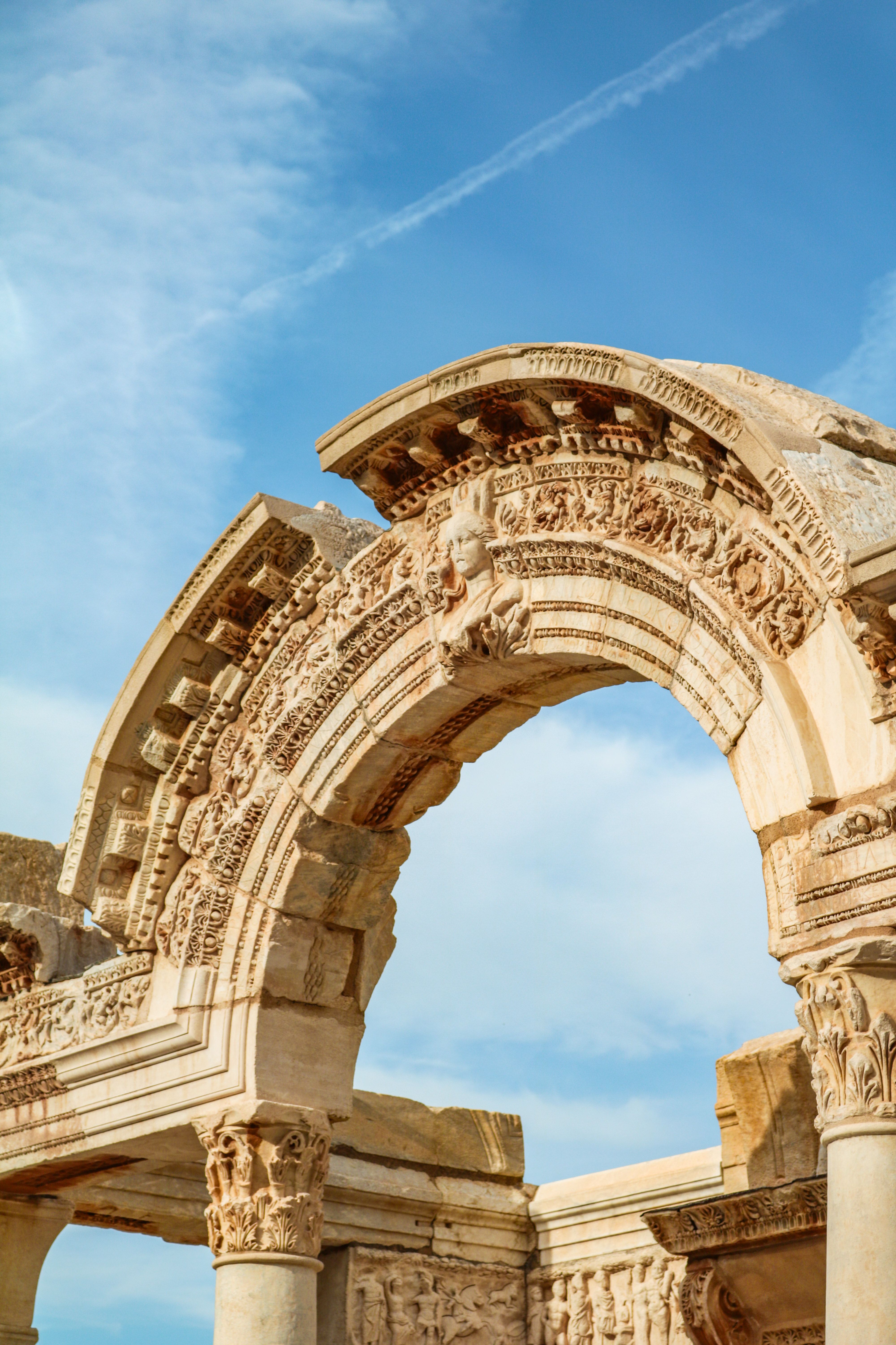 Decorative Arch of the Temple of Hadrian in Ephesus · Free Stock Photo
