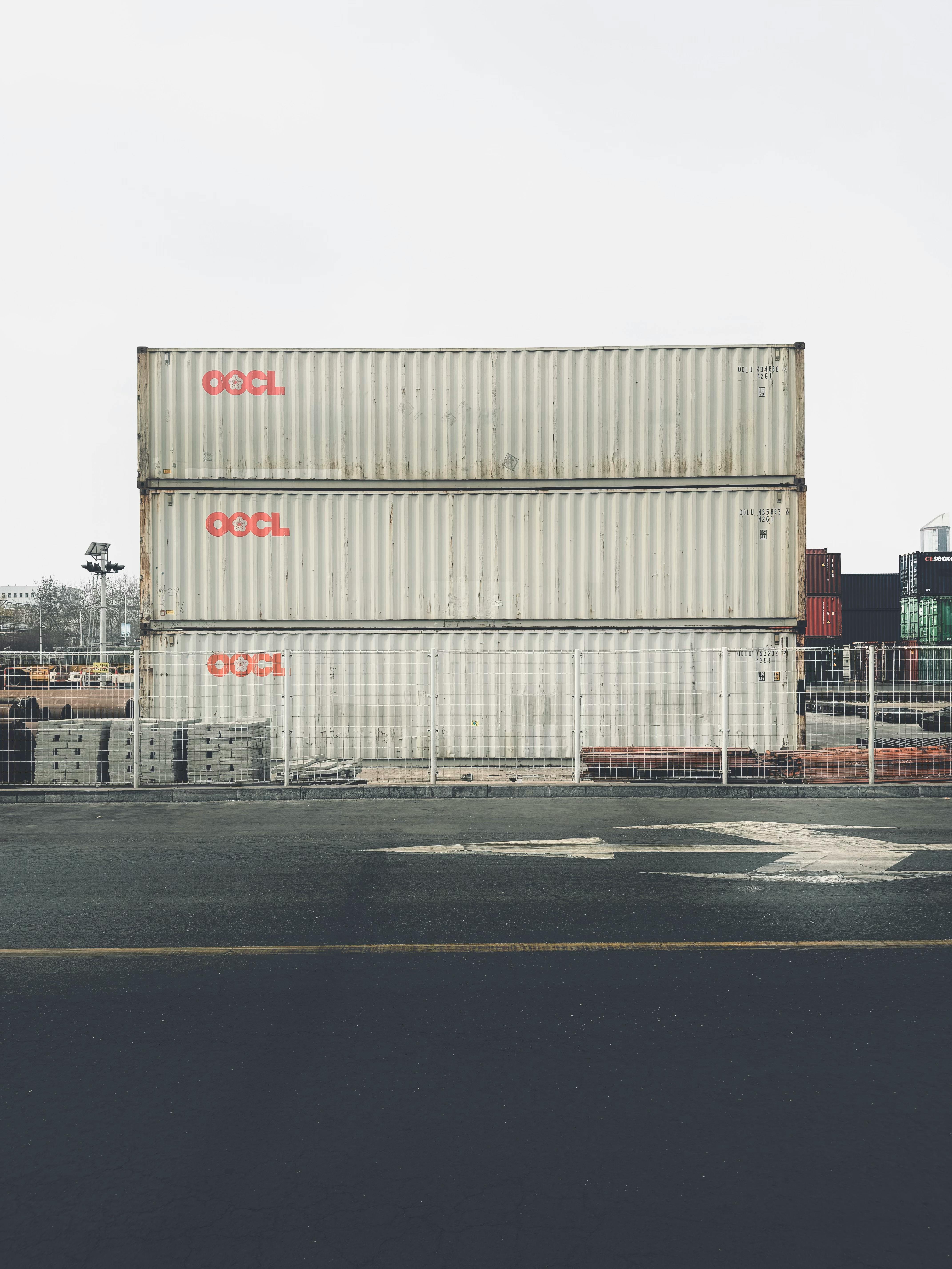 Containers at Warehouse · Free Stock Photo
