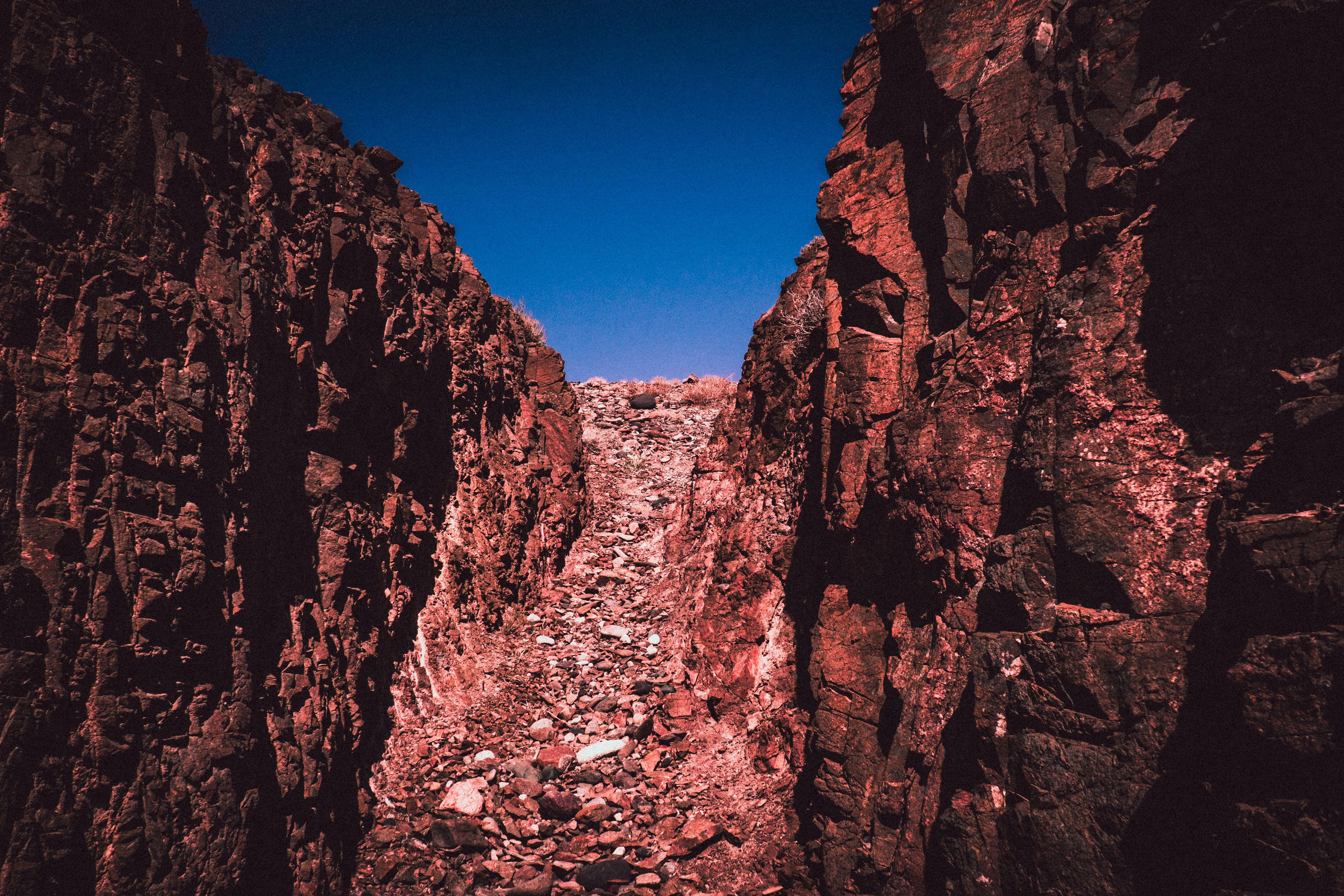 Top View of Rock Groynes · Free Stock Photo