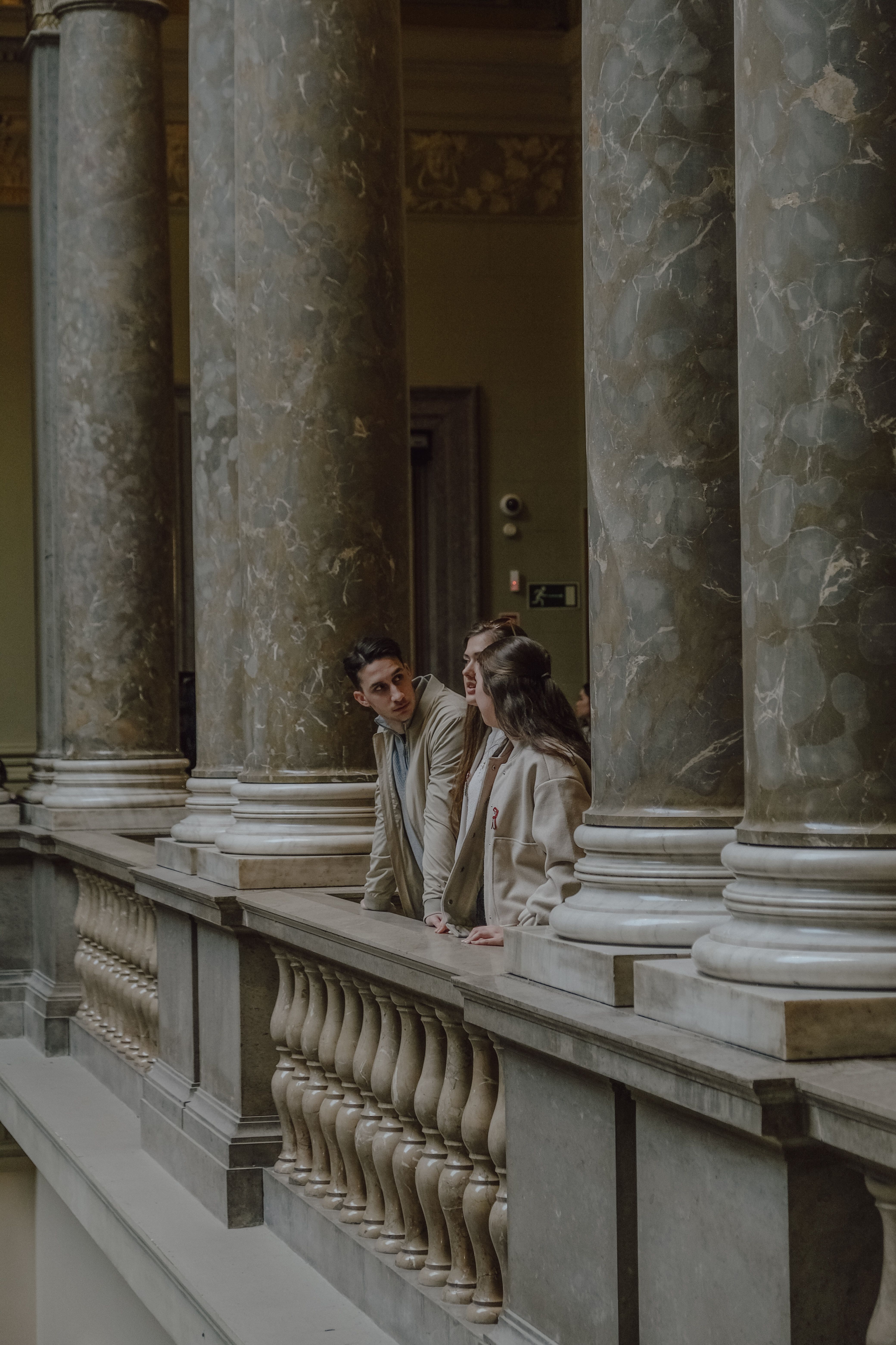People between Columns in Museum of Fine Arts in Budapest · Free Stock ...