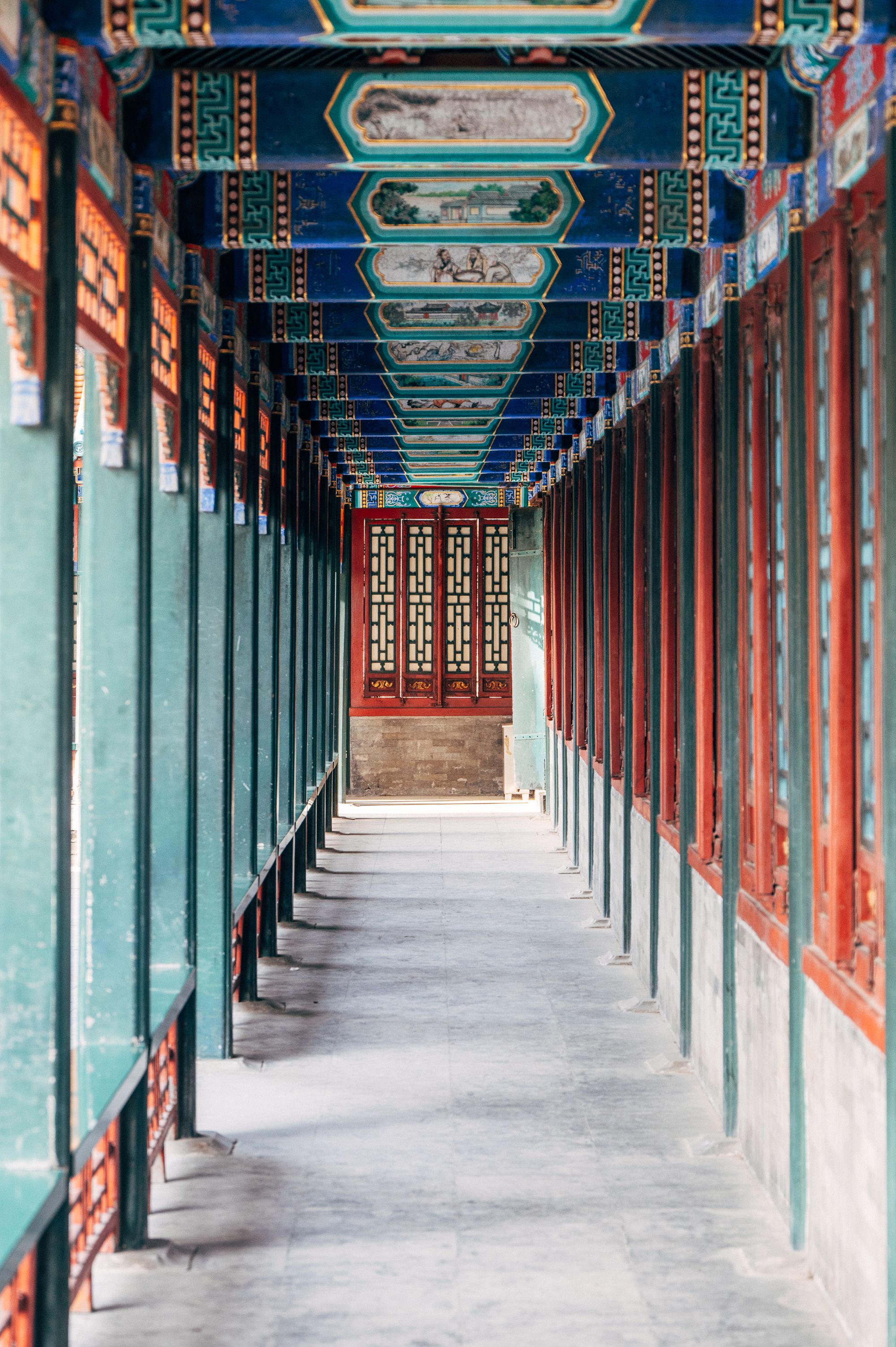 Narrow Alley in Summer Palace in Beijing · Free Stock Photo