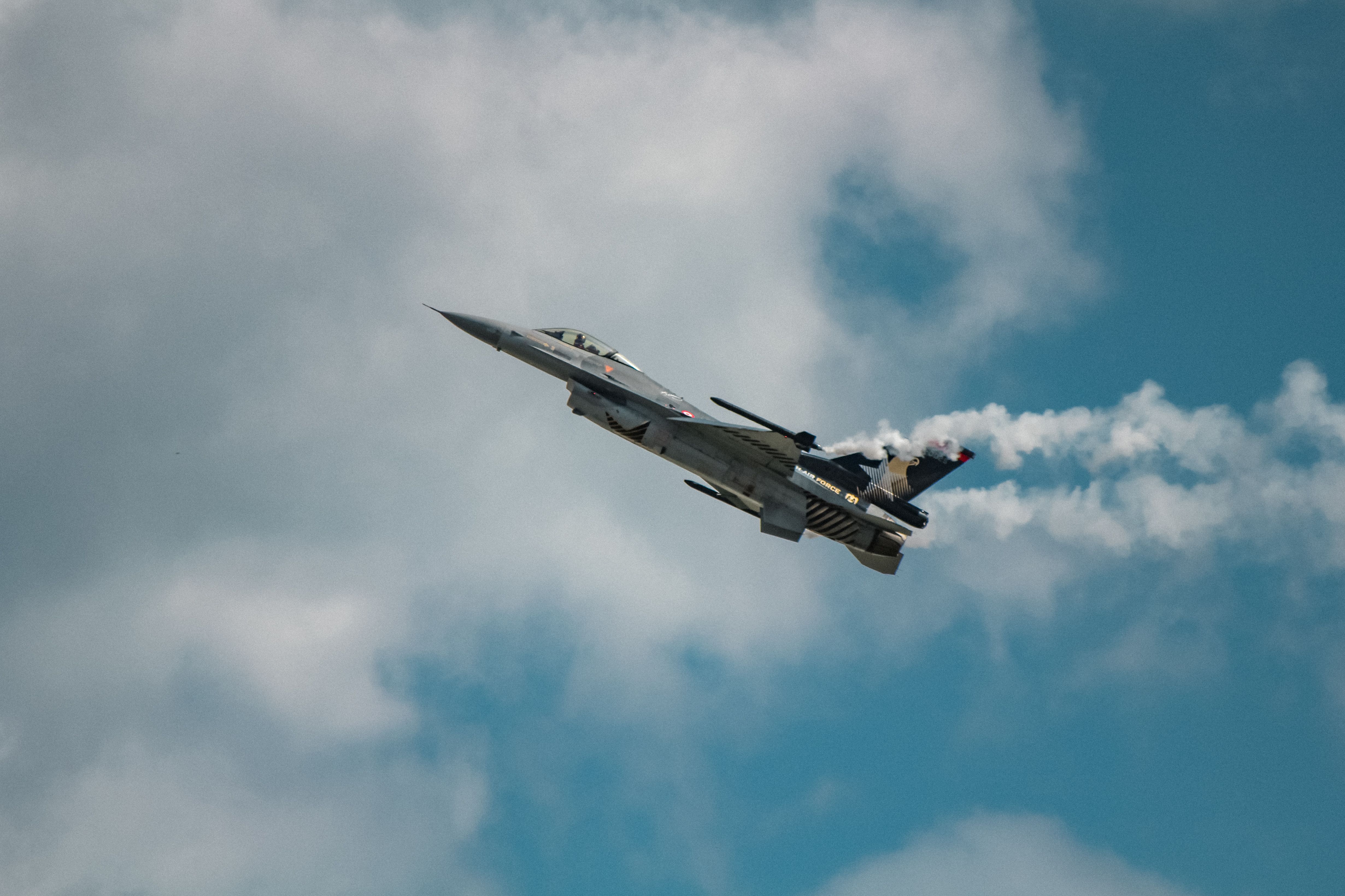 Military Airplane Launching Missile in Sky · Free Stock Photo