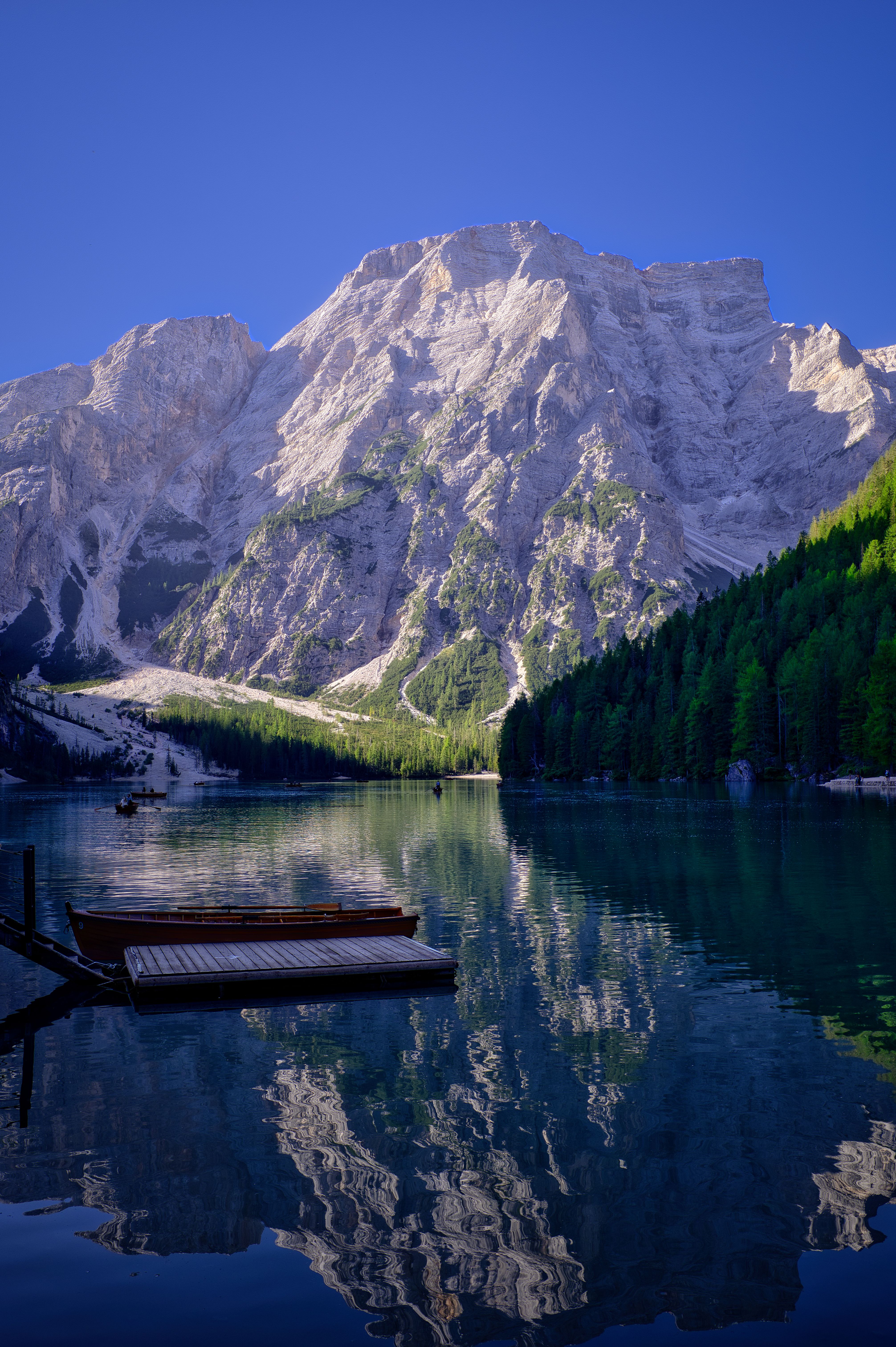 Mountain over Lake and Forest · Free Stock Photo