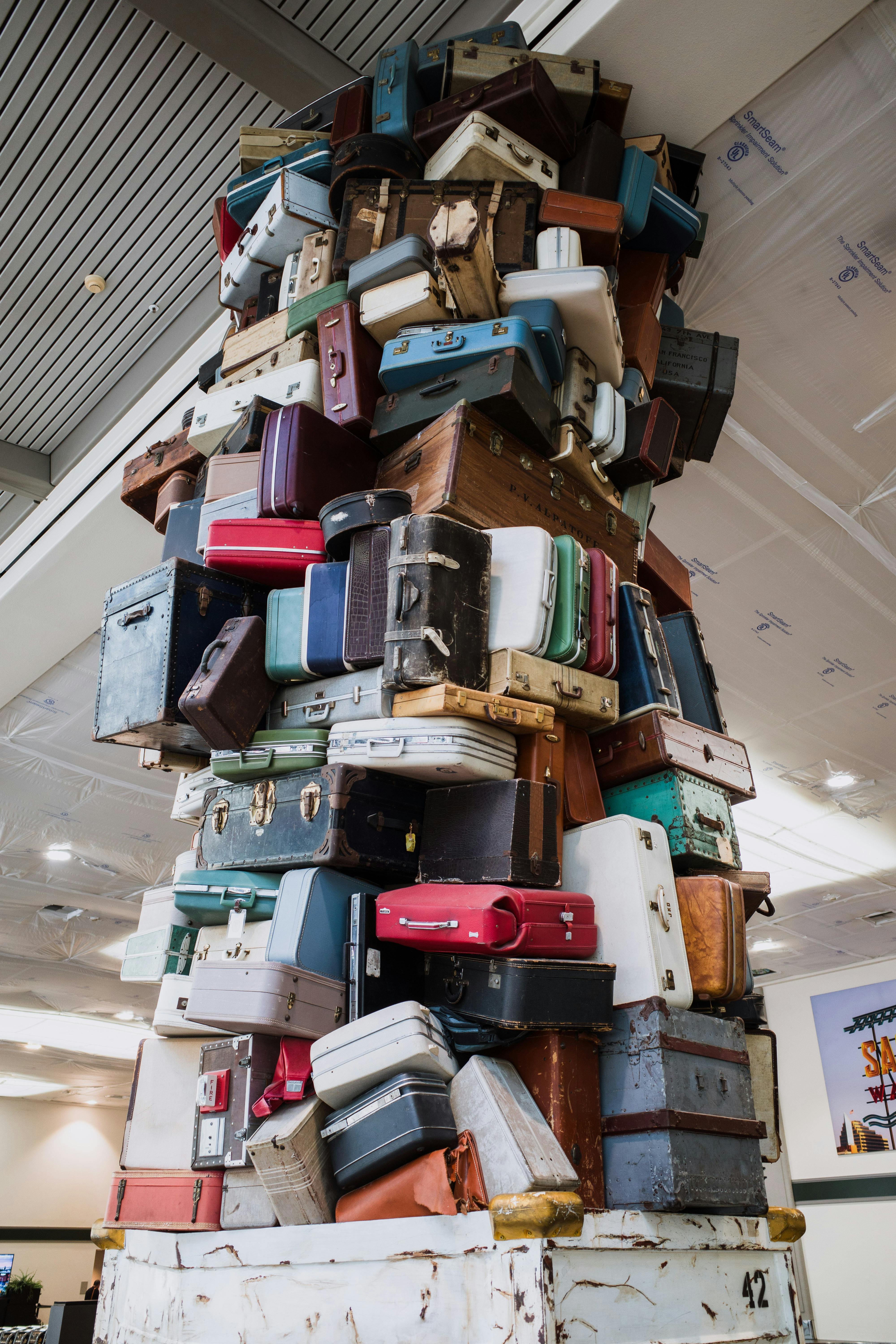 Stack of Suitcases · Free Stock Photo