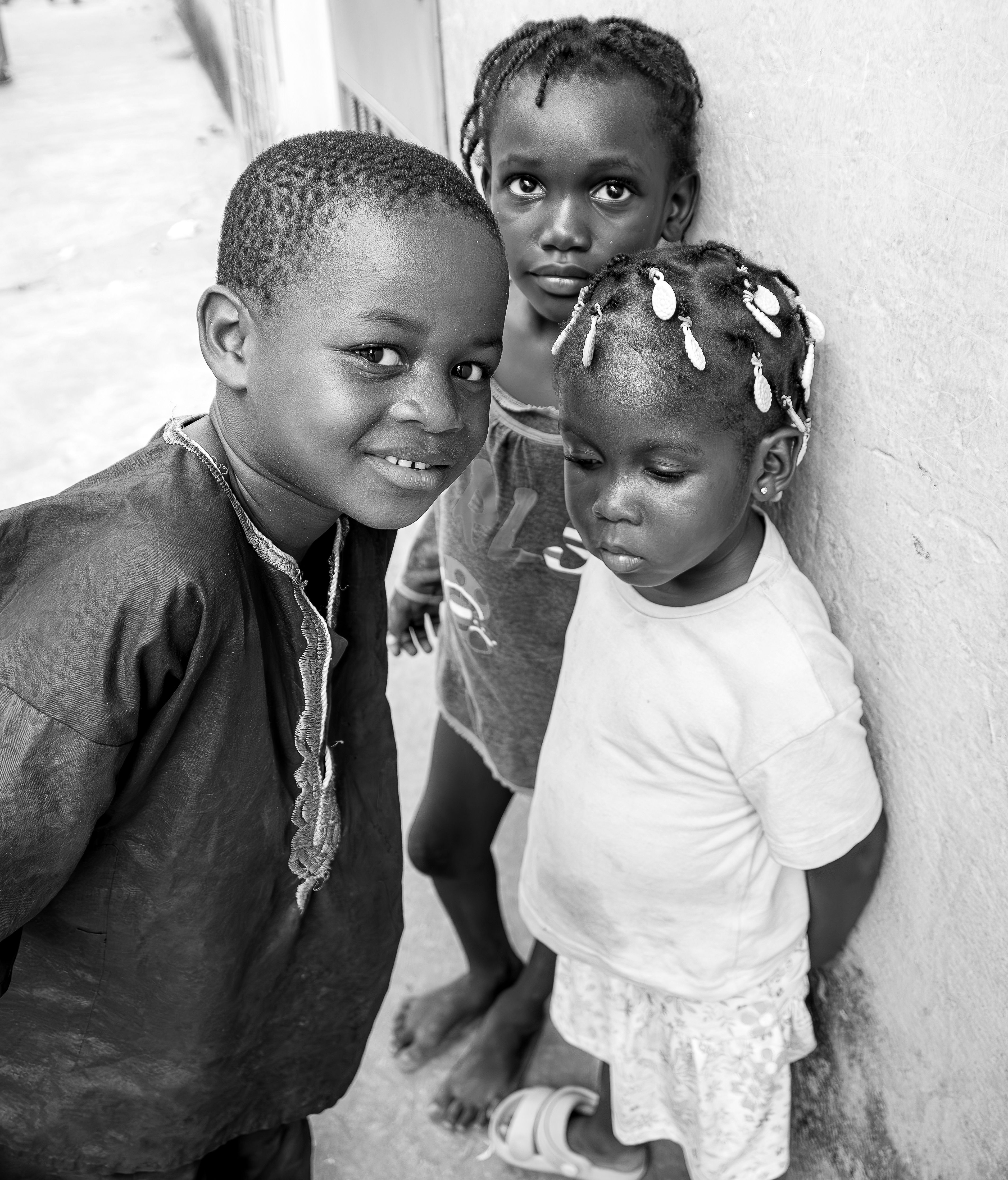 Children in Black and White · Free Stock Photo