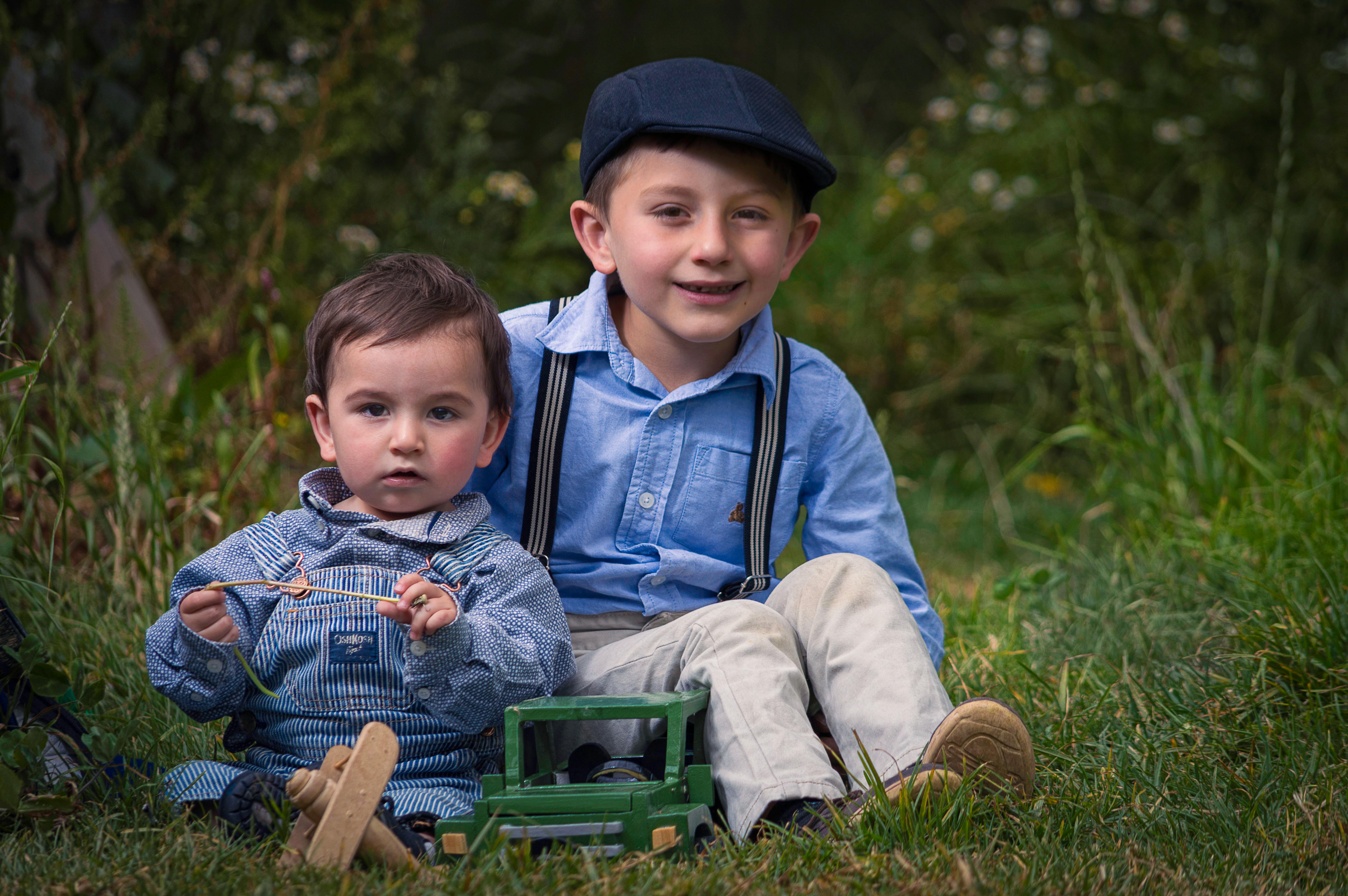 Portrait of Two Little Boys · Free Stock Photo