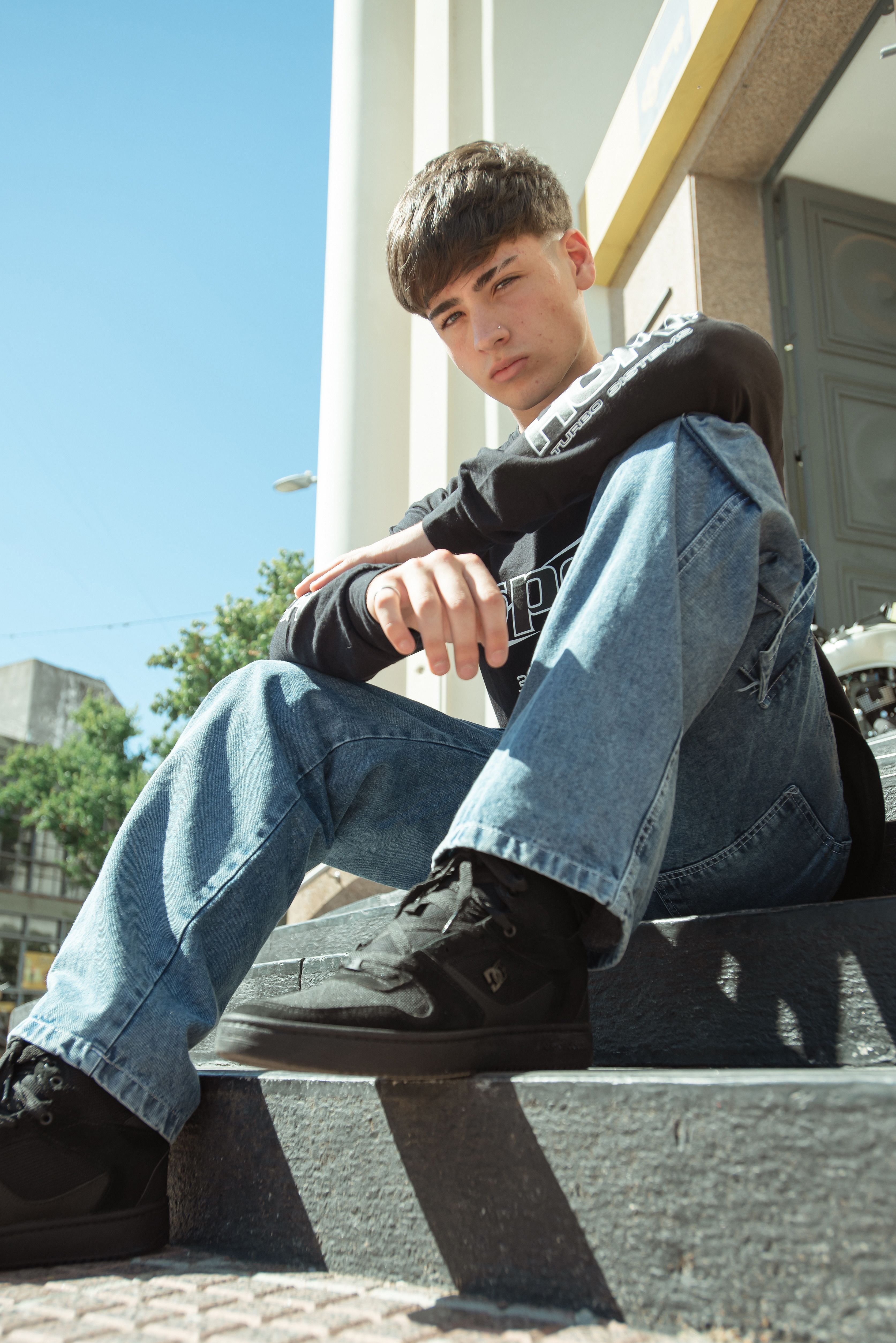 Model Sitting On the Stairs · Free Stock Photo