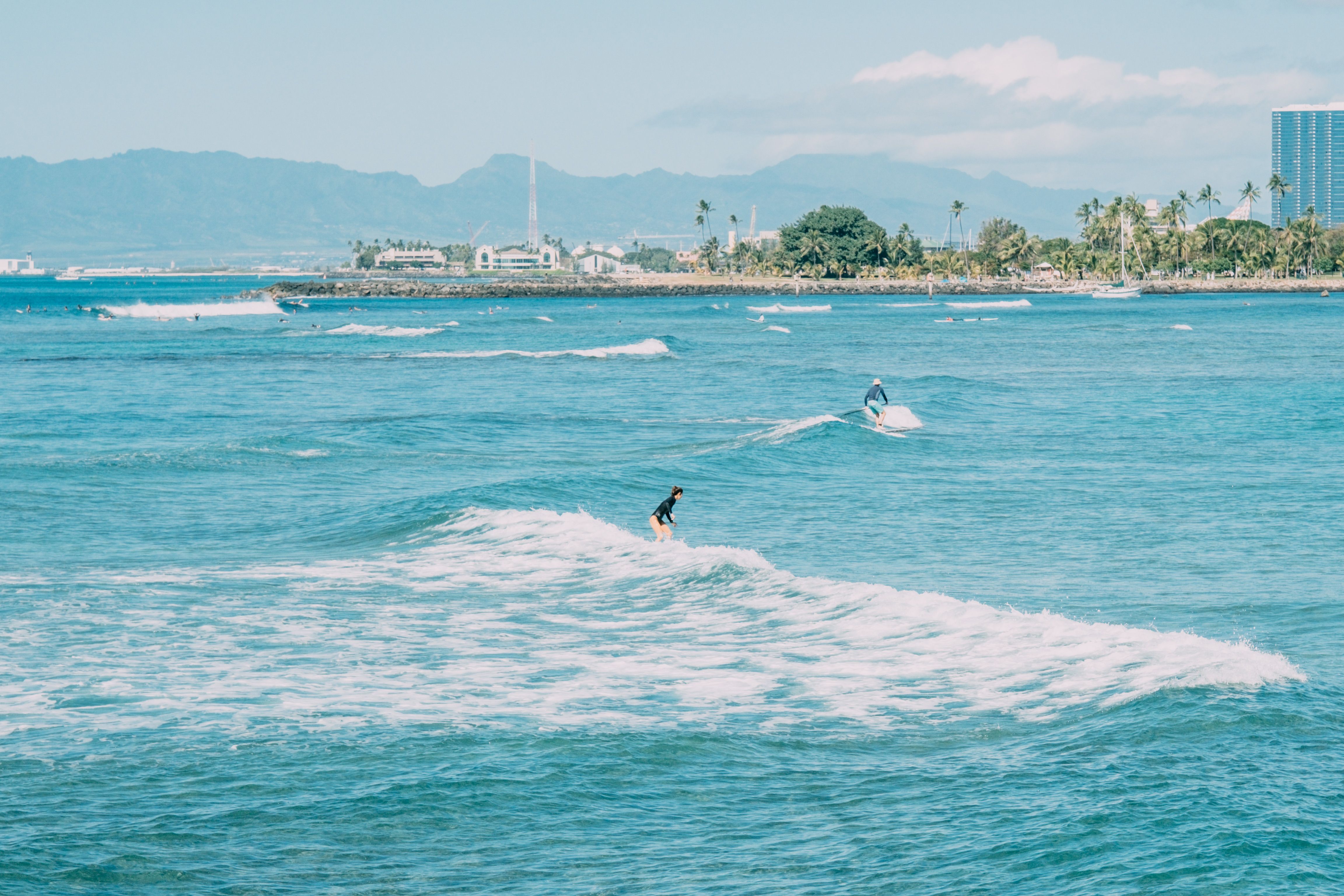 Surfer Sliding Wave · Free Stock Photo