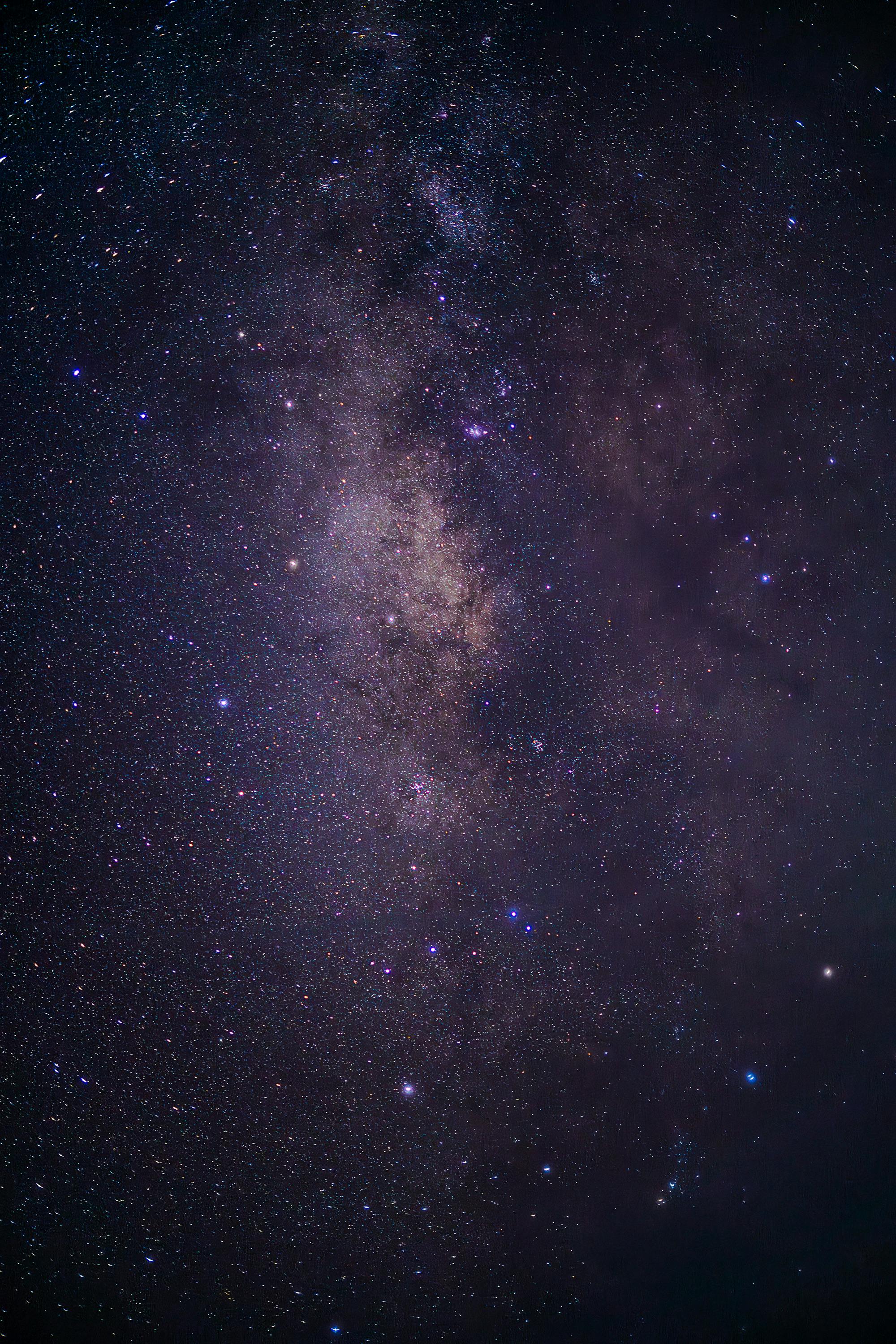 Vertical Shot of the Milky Way Galaxy · Free Stock Photo