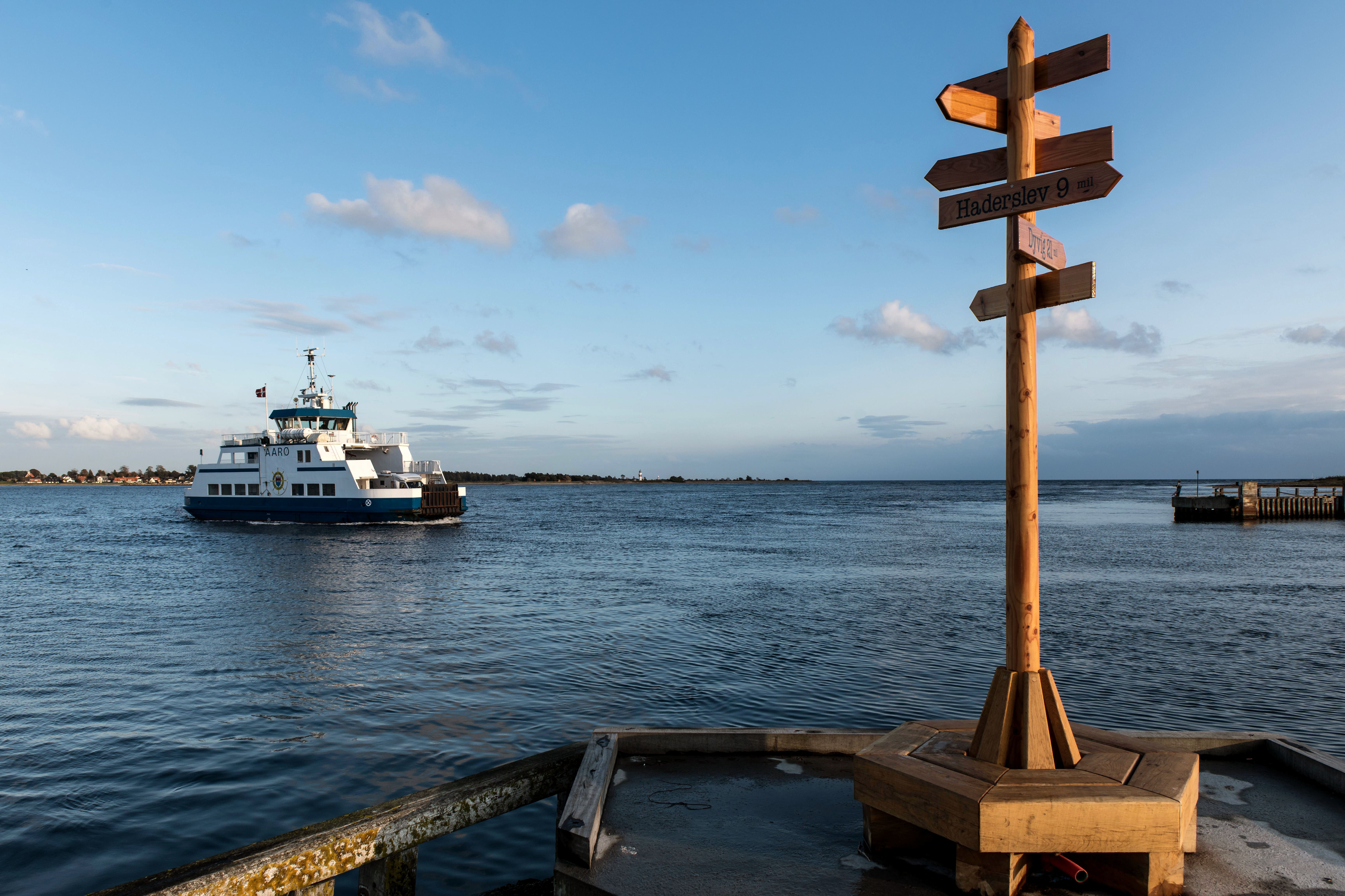 Ferry on Sea Shore in Denmark · Free Stock Photo