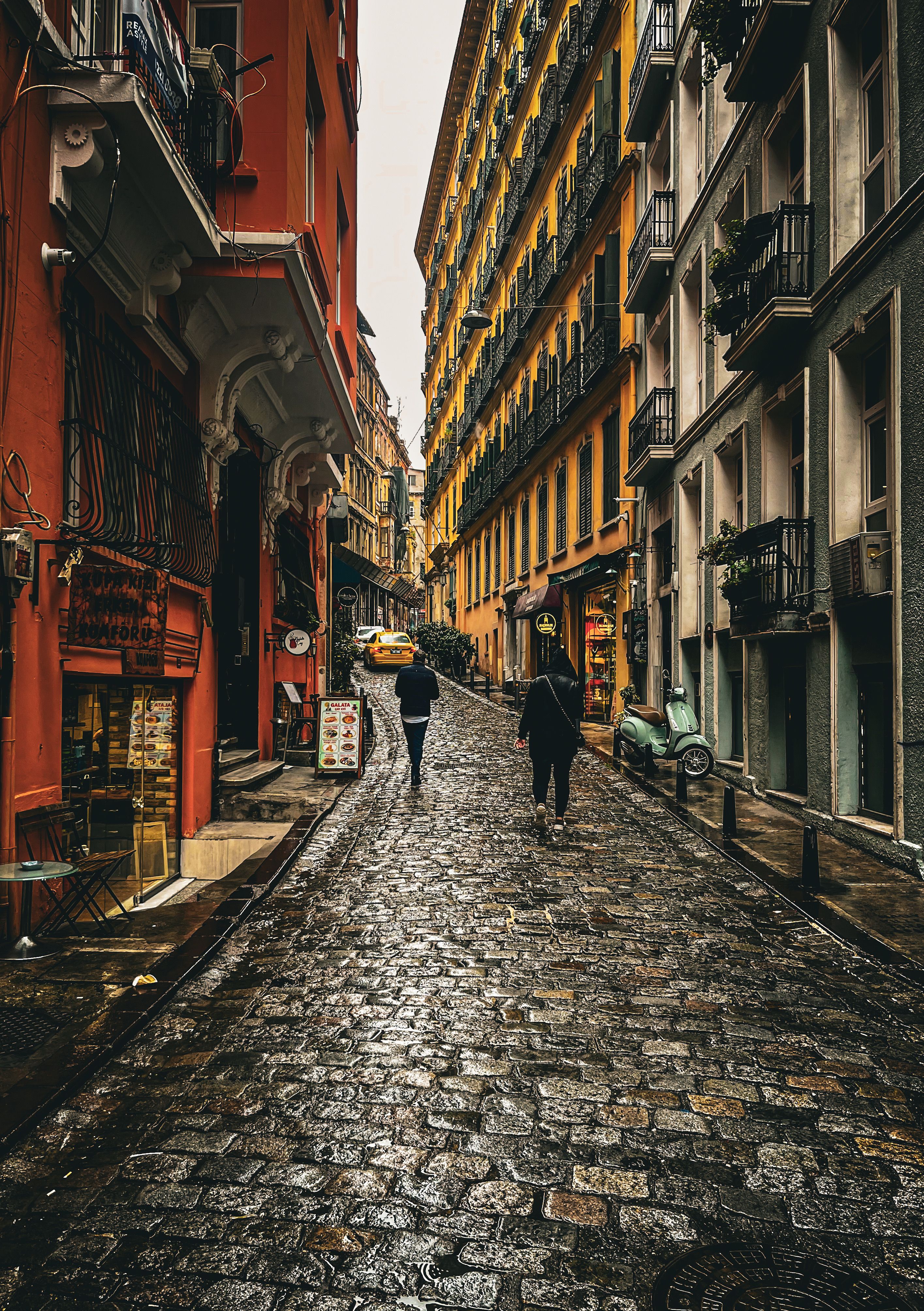 Back View of People Walking on Street · Free Stock Photo