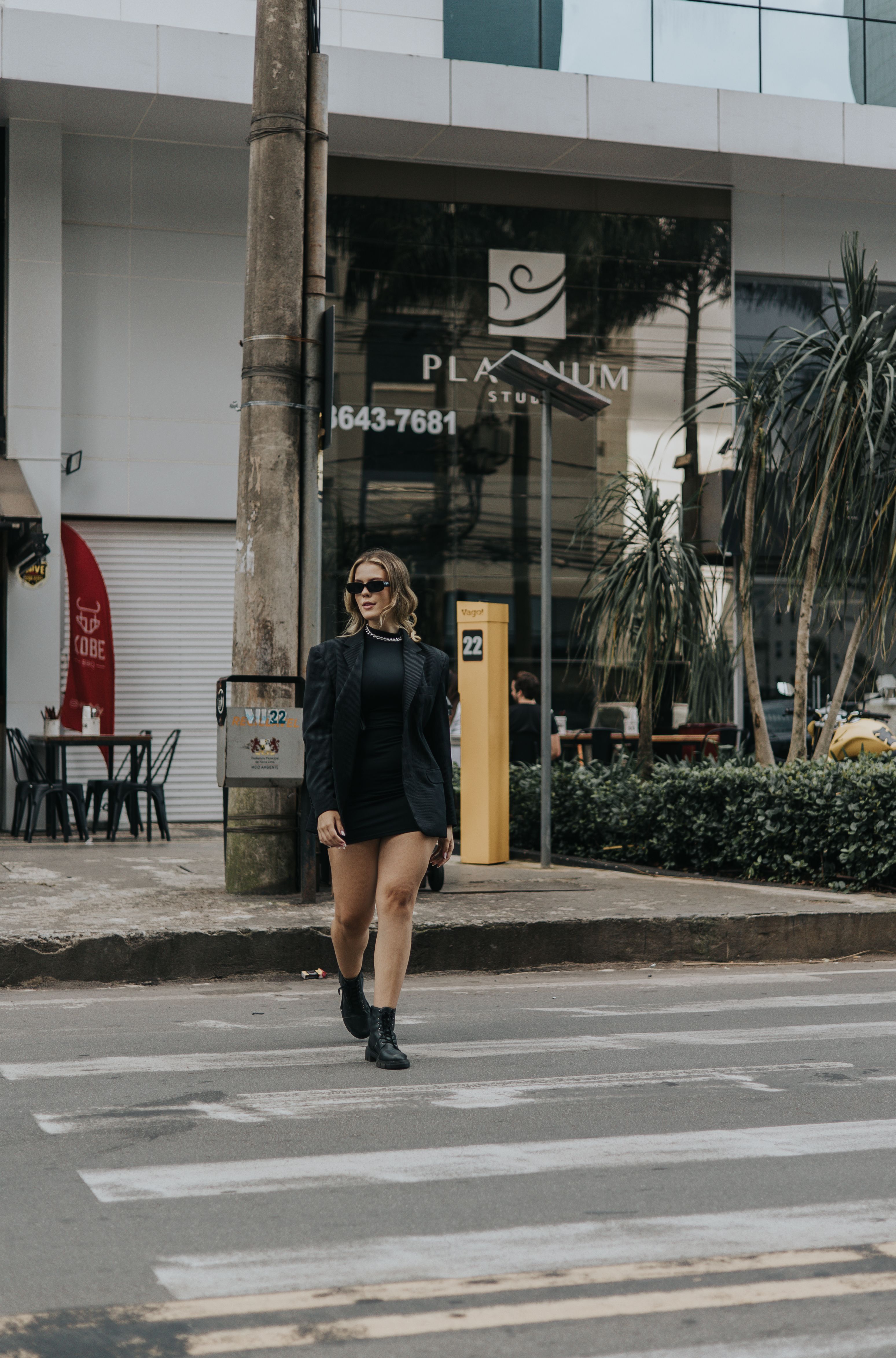 Woman in Bodycon Dress and Blazer · Free Stock Photo