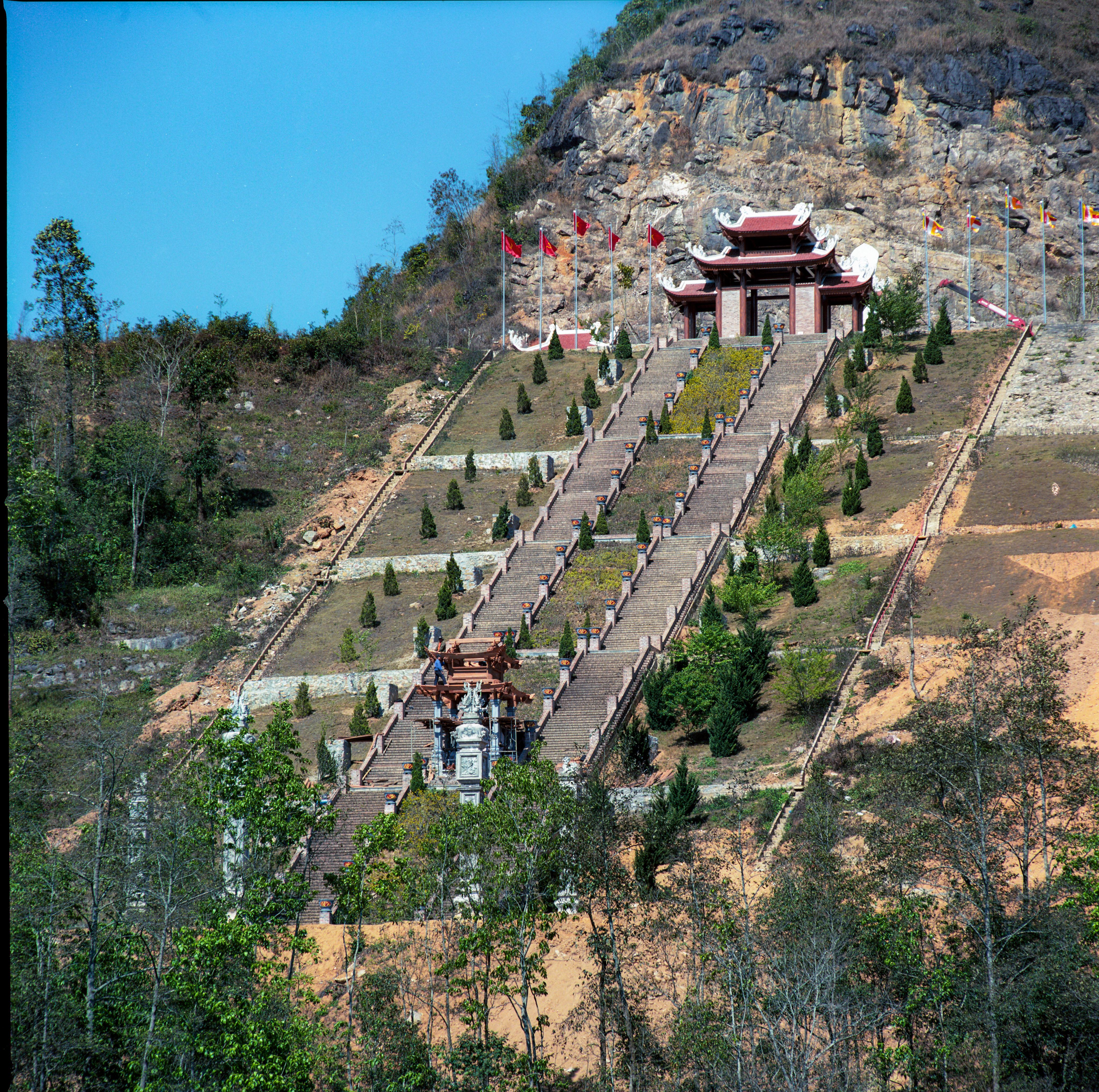 Stairs to Buddhist Temple on Hill · Free Stock Photo