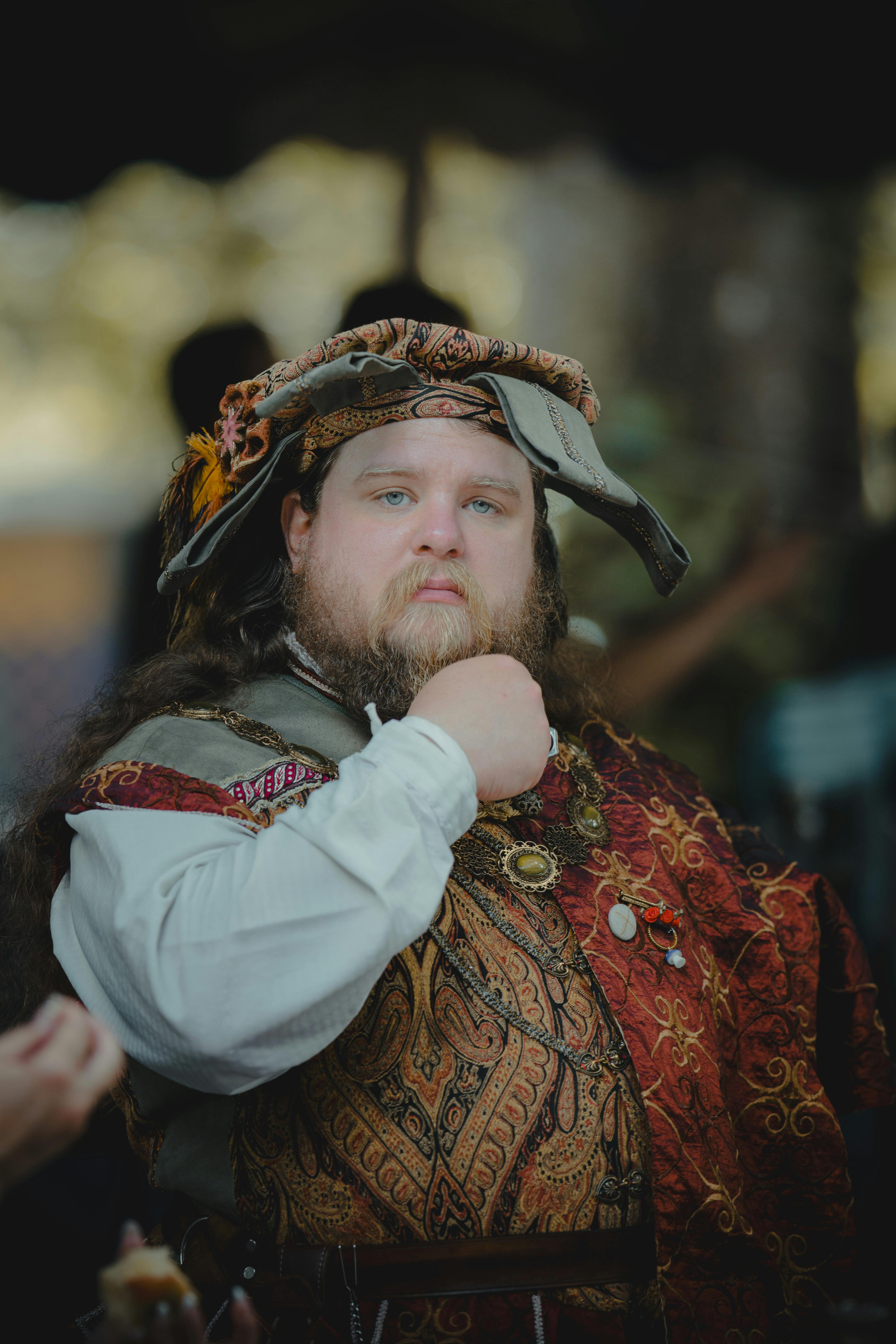 Portrait of Man in Traditional, Medieval Clothing · Free Stock Photo