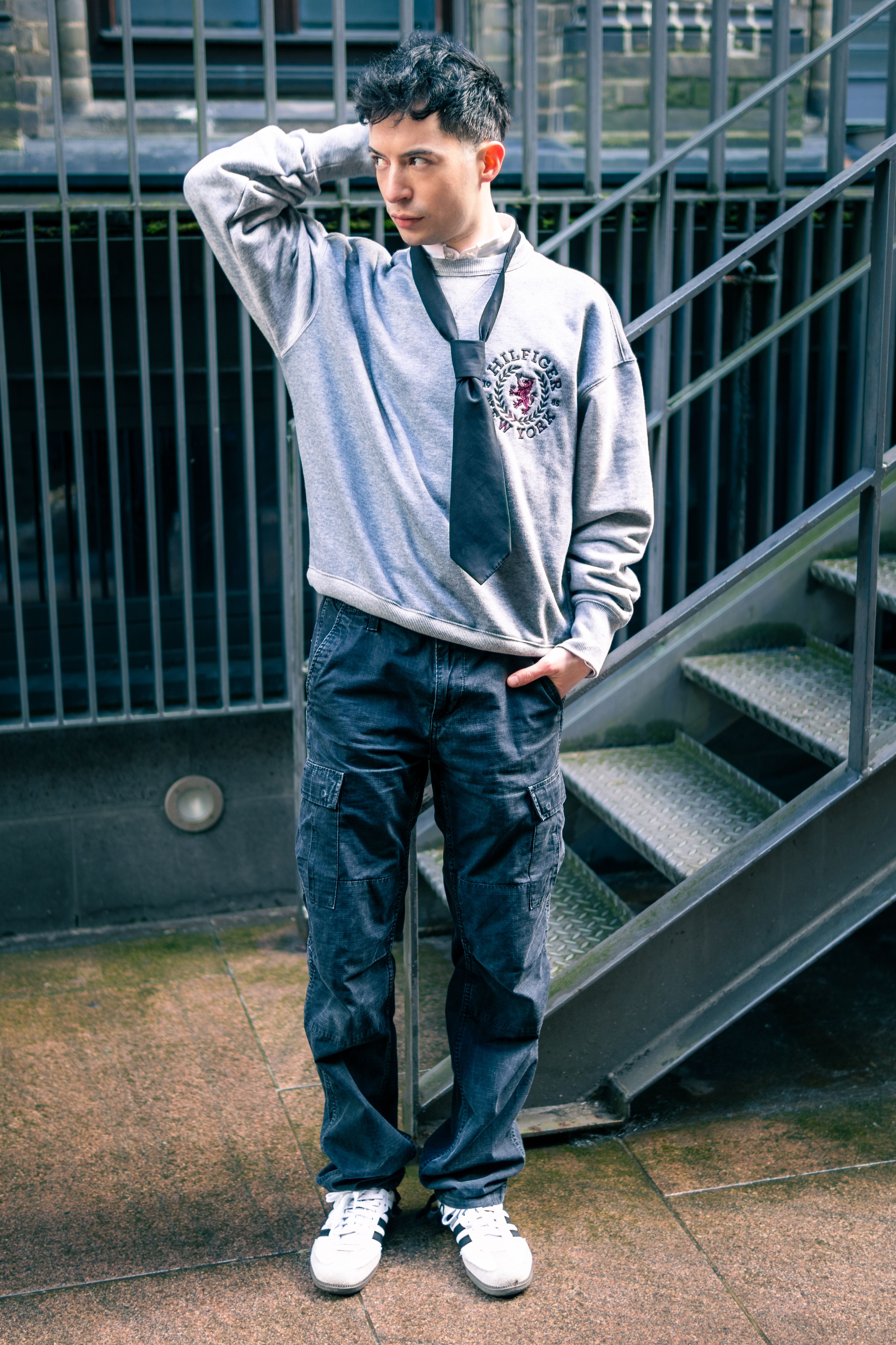 Man Wearing a Sweatshirt and a Tie · Free Stock Photo