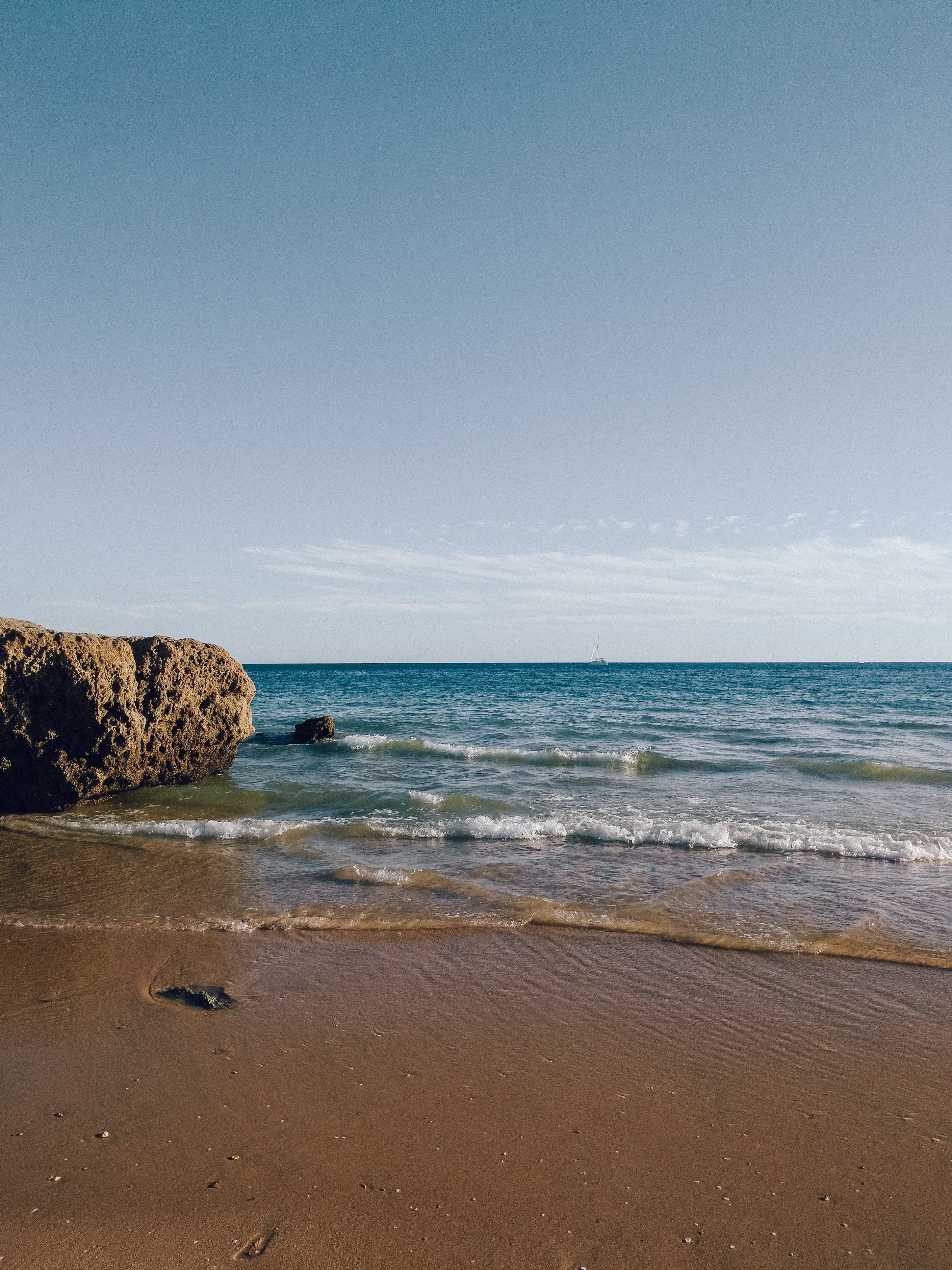 Edge of a Sandy Beach · Free Stock Photo