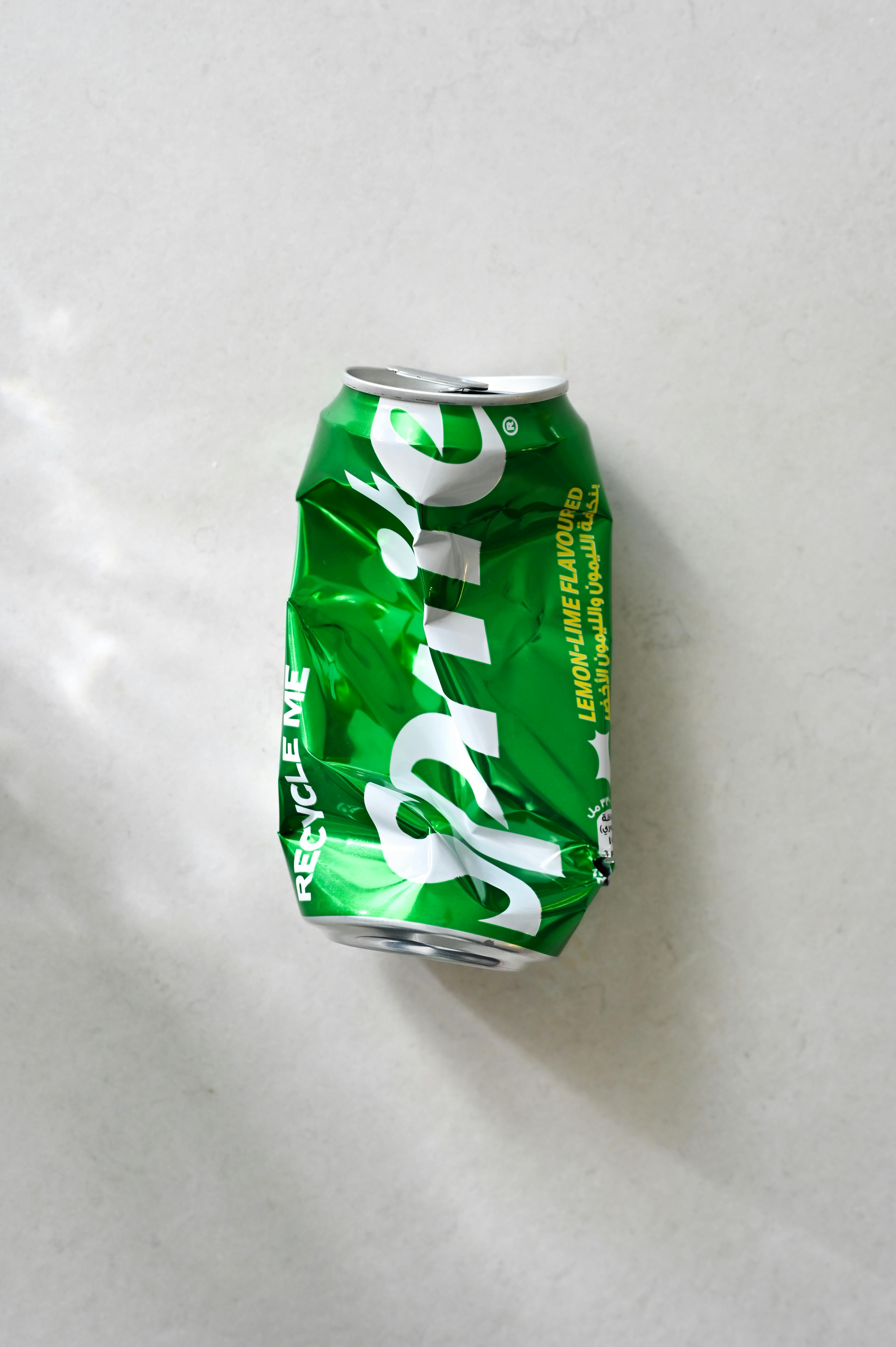 Crushed Can of Sprite · Free Stock Photo