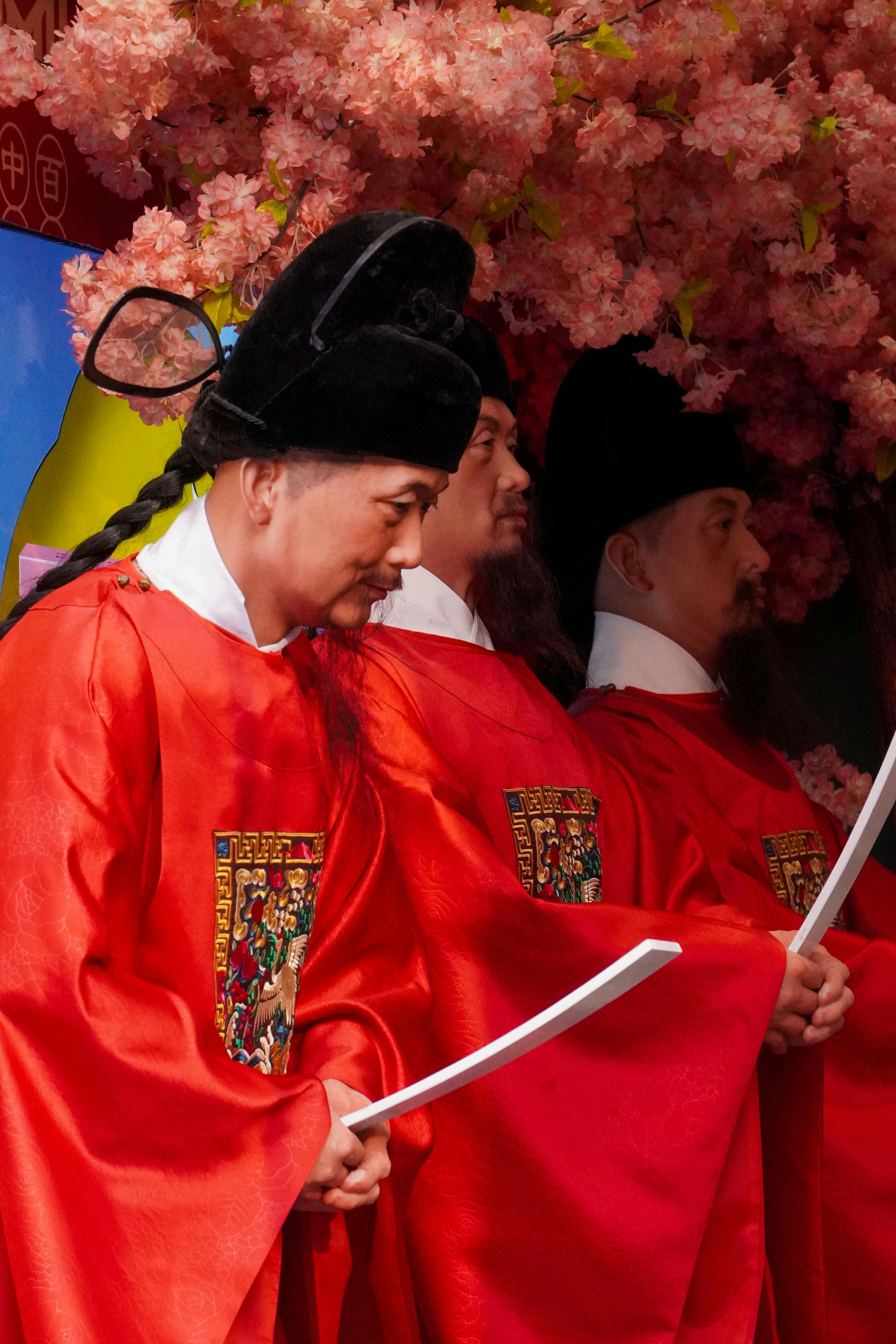 Men in Costumes of Chinese Officials from the Ming Dynasty · Free Stock ...