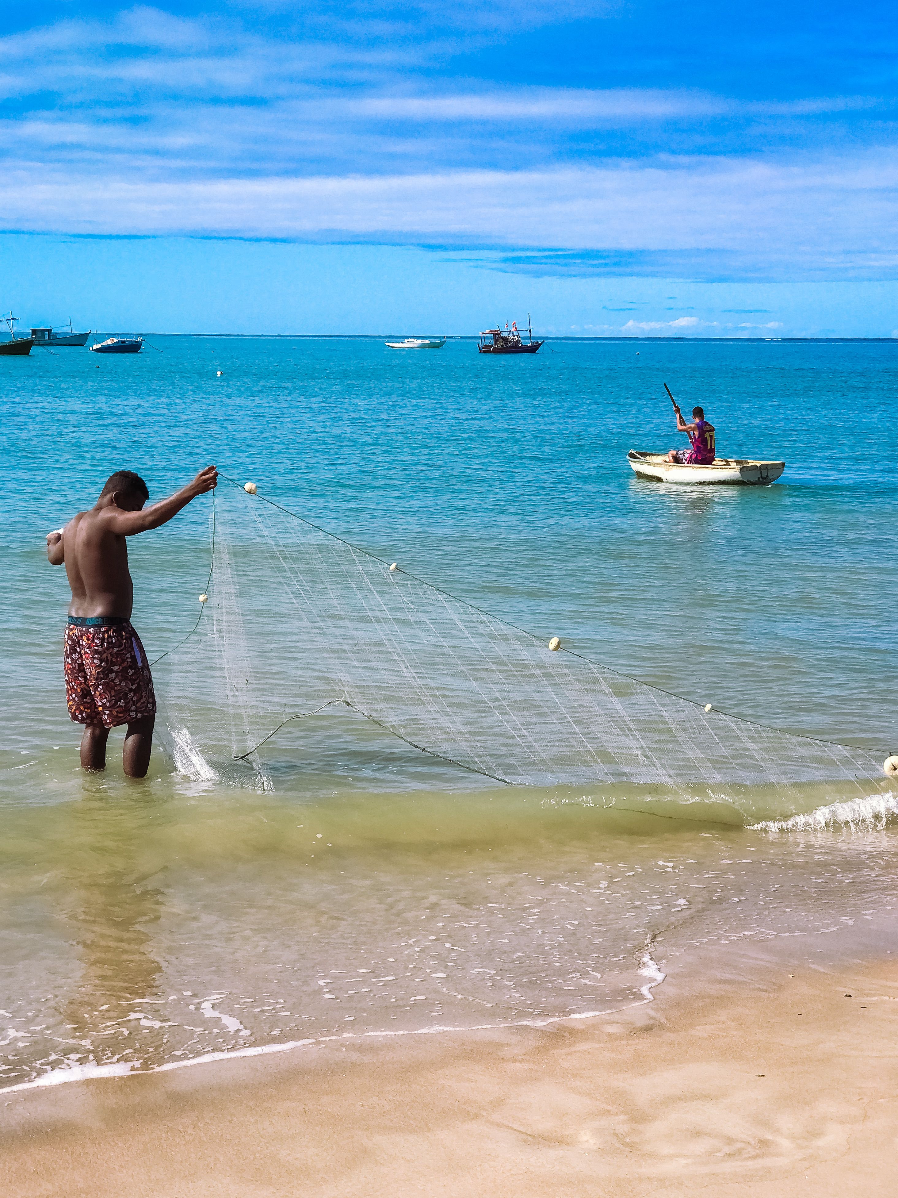 Fishermen in the indigenous village · Free Stock Photo