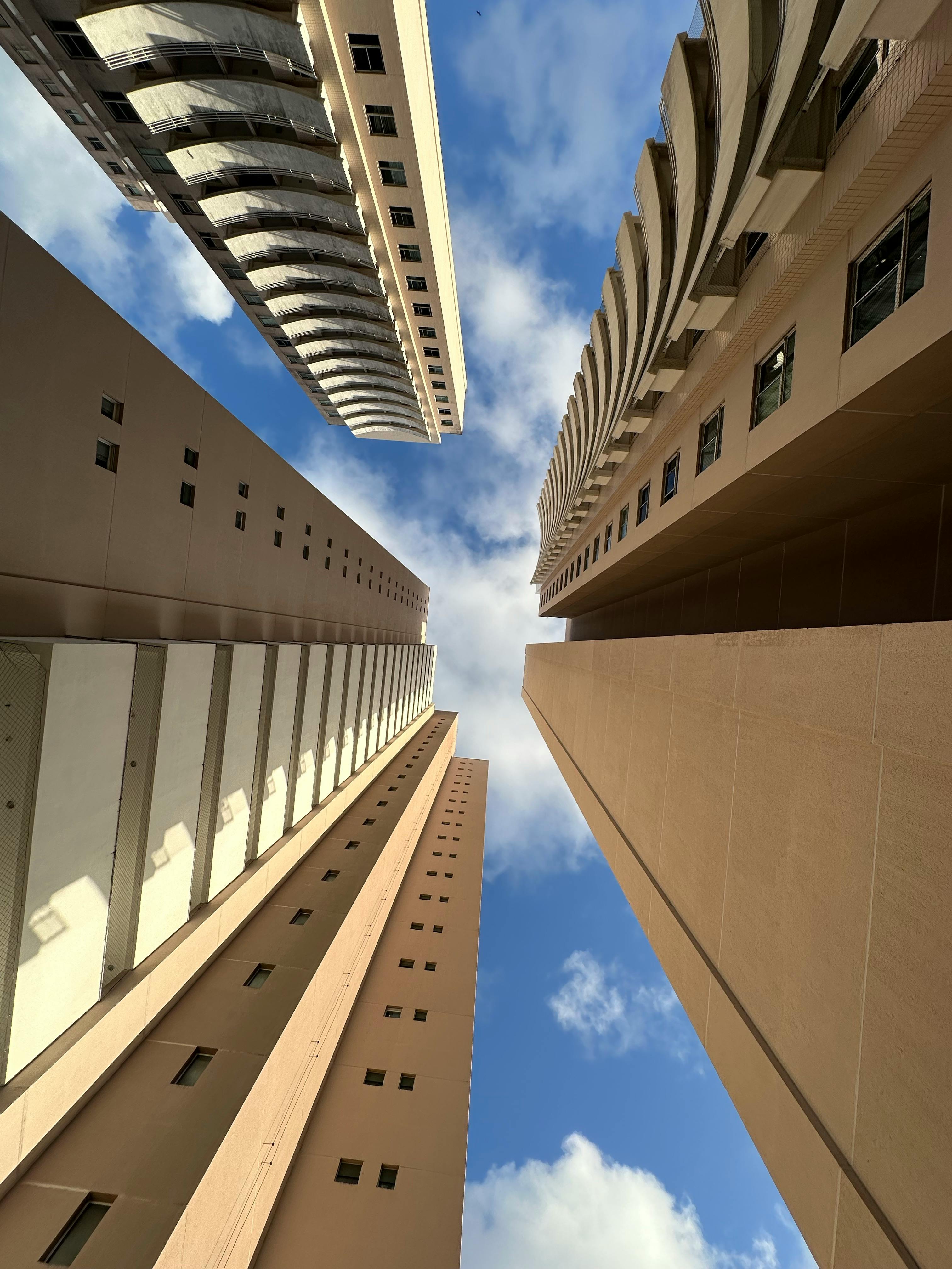 Walls of Residential Skyscrapers · Free Stock Photo