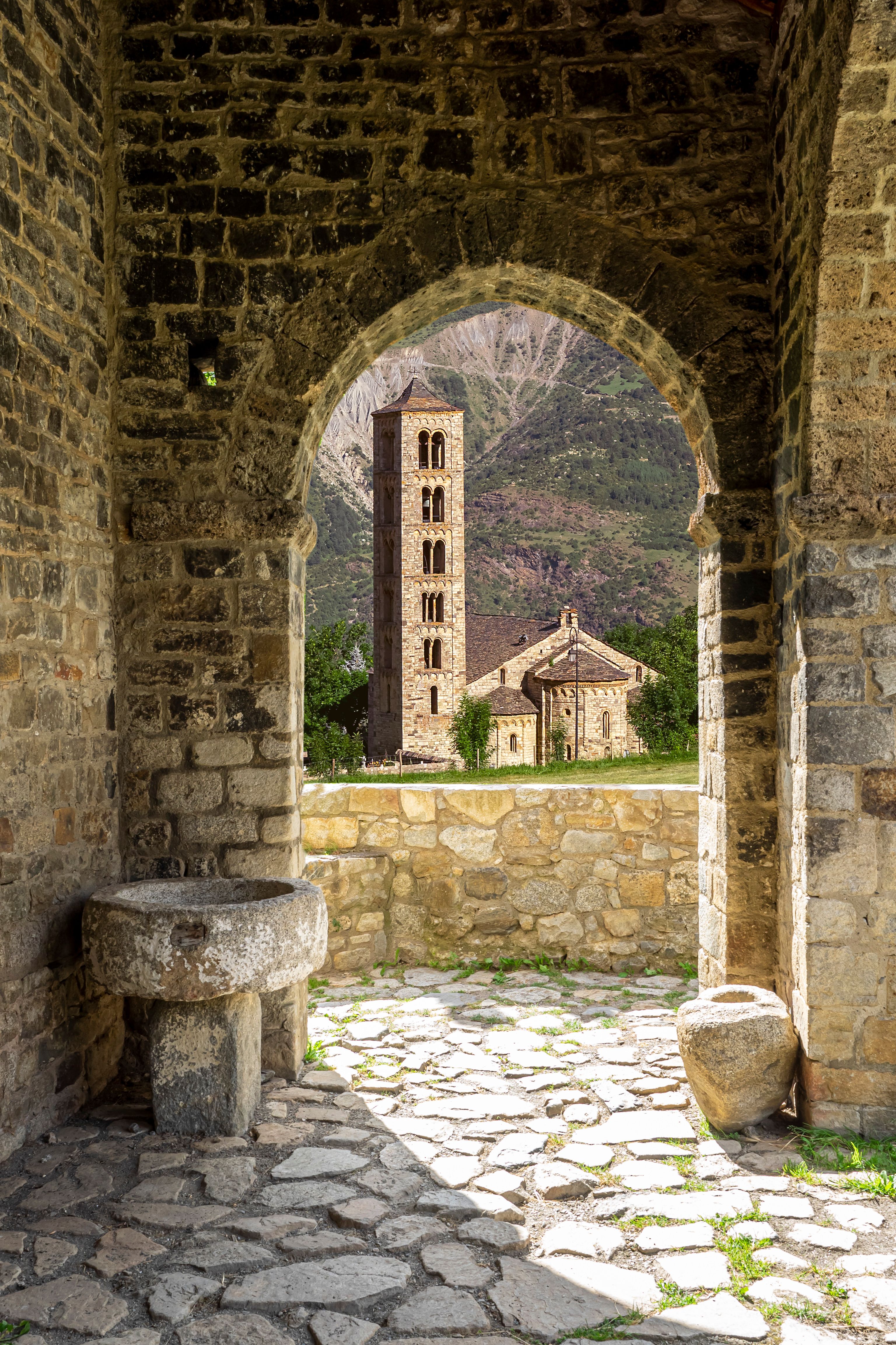 Vintage, Stone Church in Village · Free Stock Photo