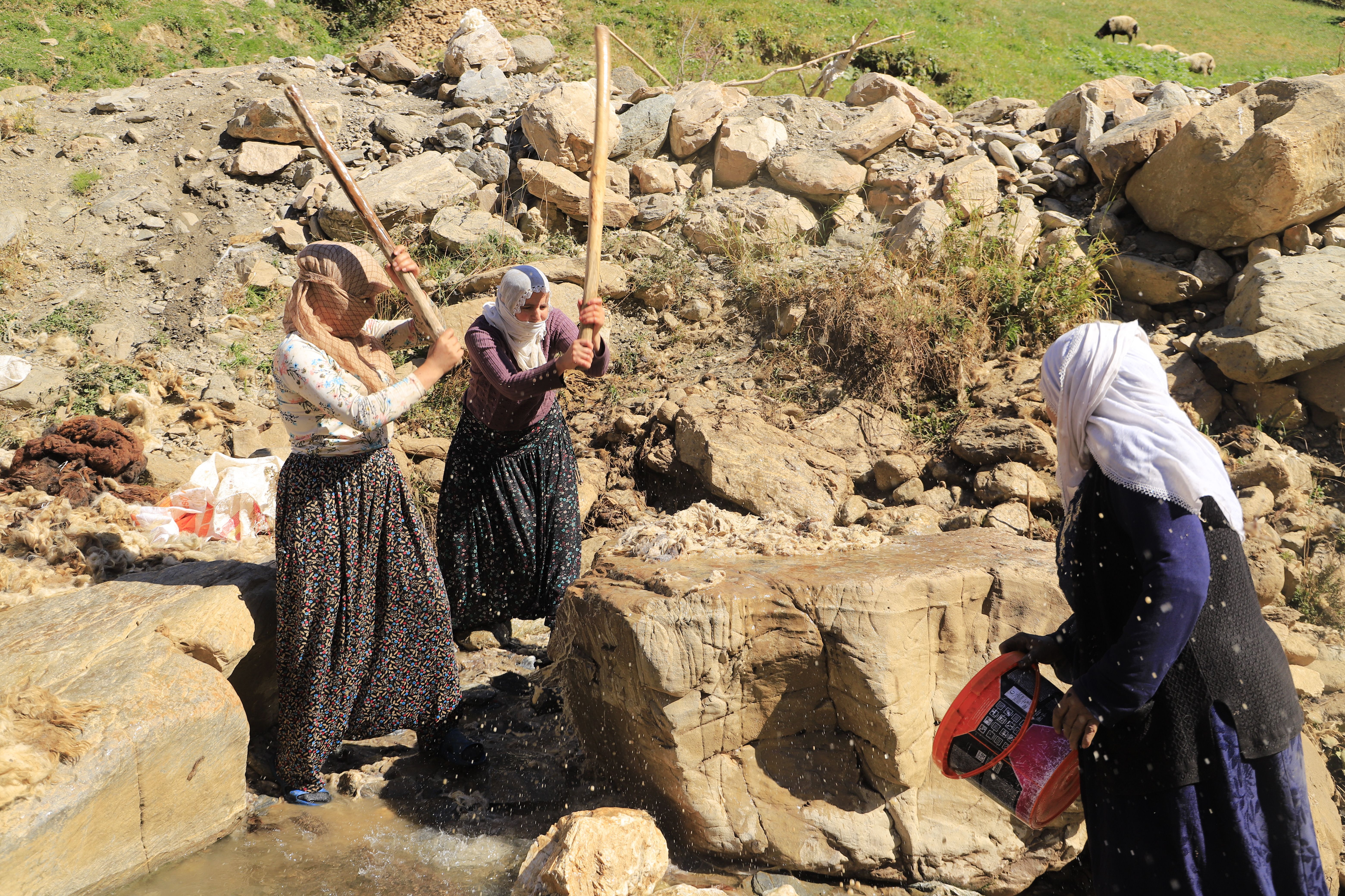 Women Working in Village · Free Stock Photo