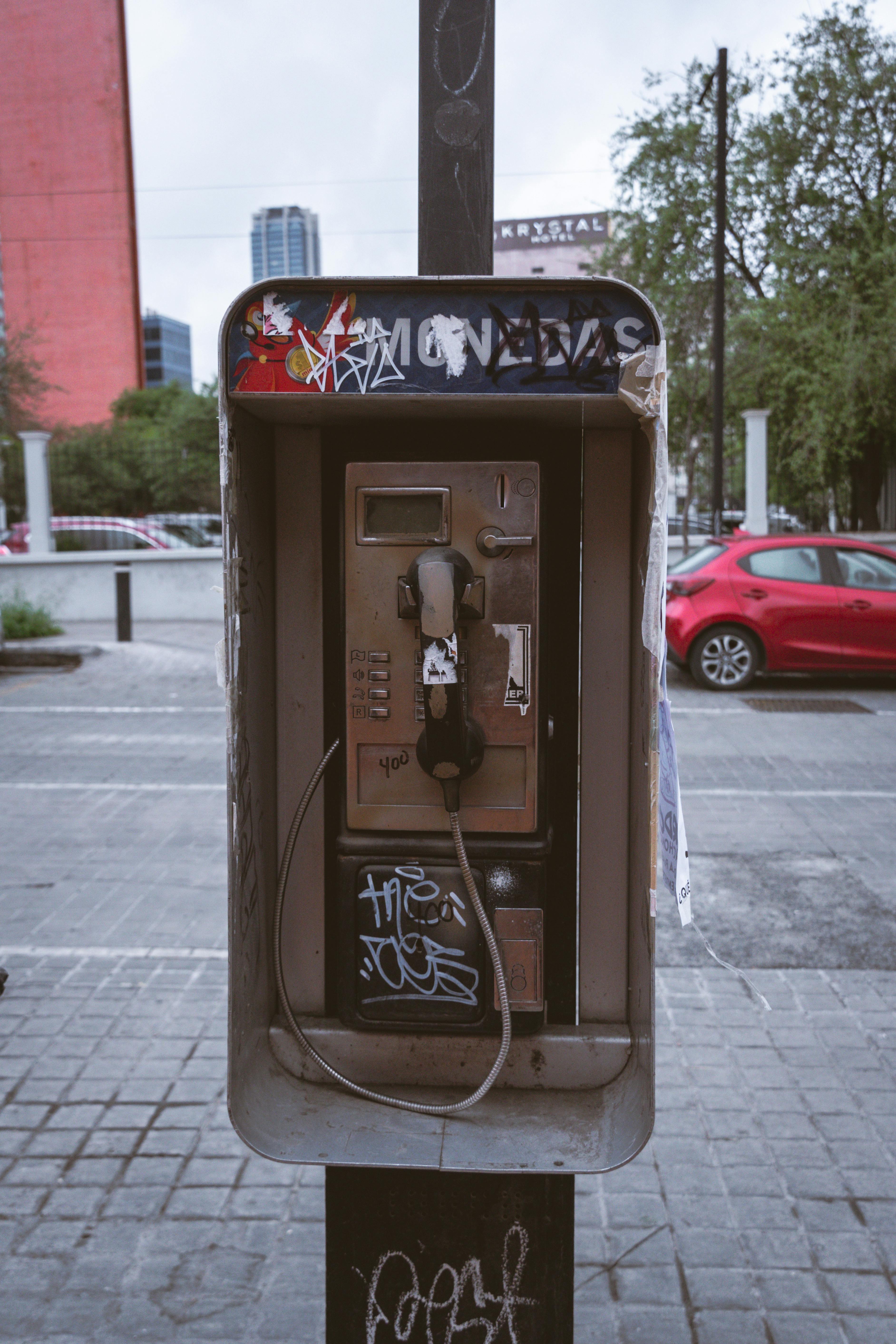 Phone Booth Covered with Graffiti · Free Stock Photo
