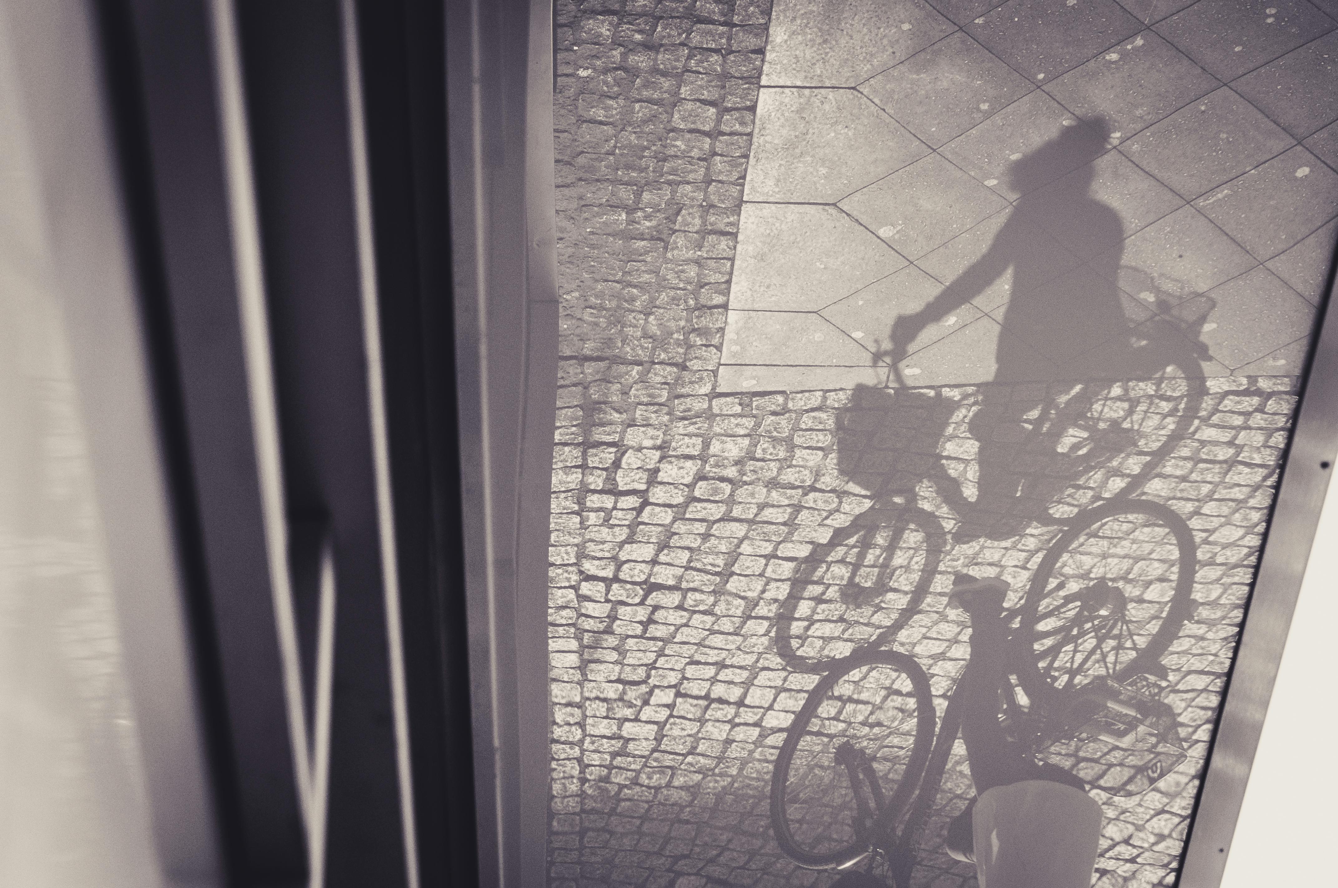 Shadow Casted by Cyclist · Free Stock Photo