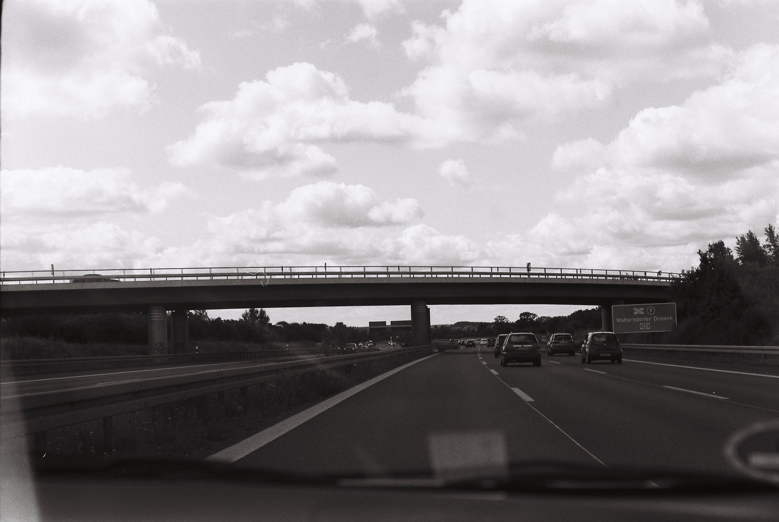 View of a Highway from the Inside of a Car · Free Stock Photo