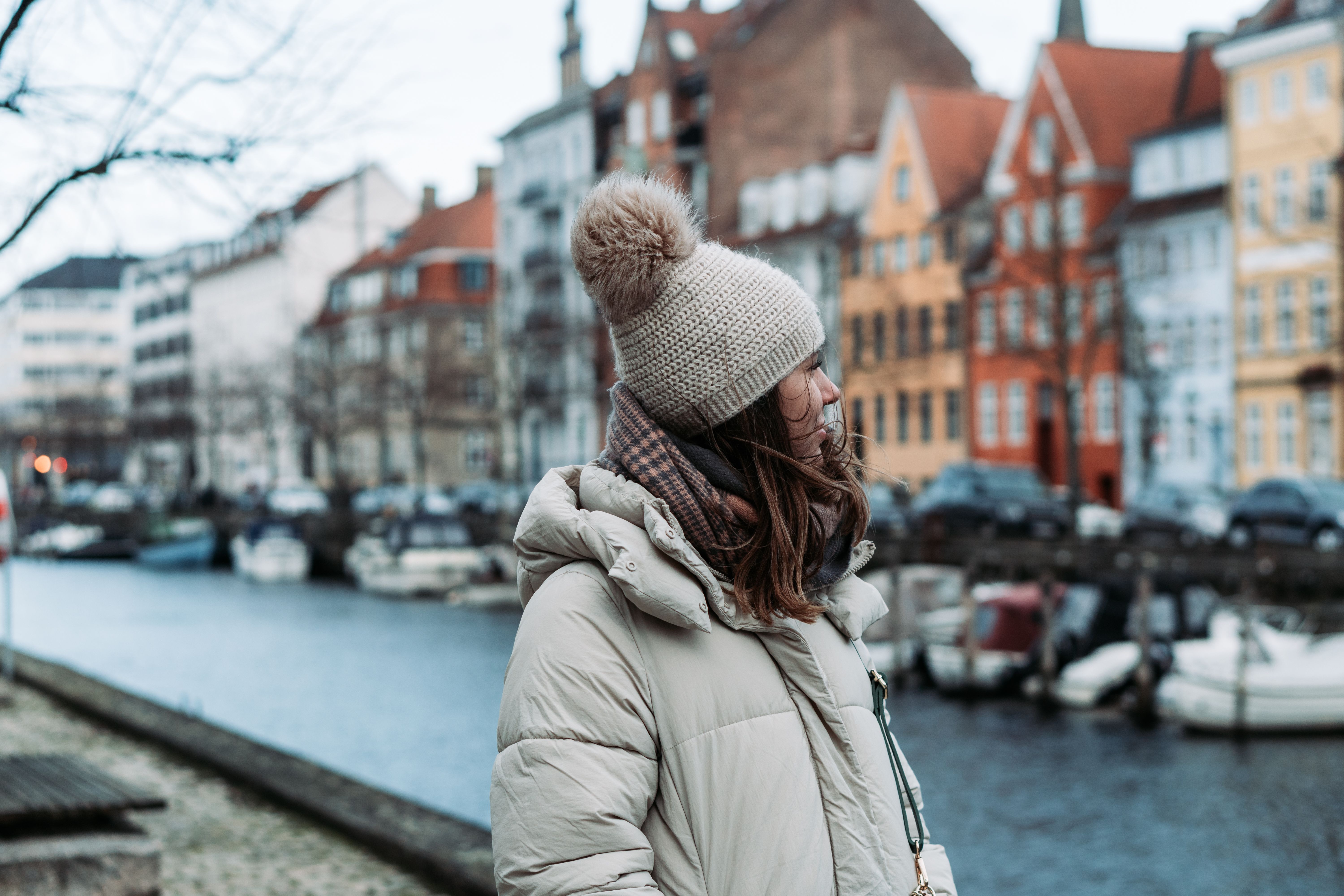 Portrait of Woman in Jacket and Hat in Copenhagen in Denmark · Free ...