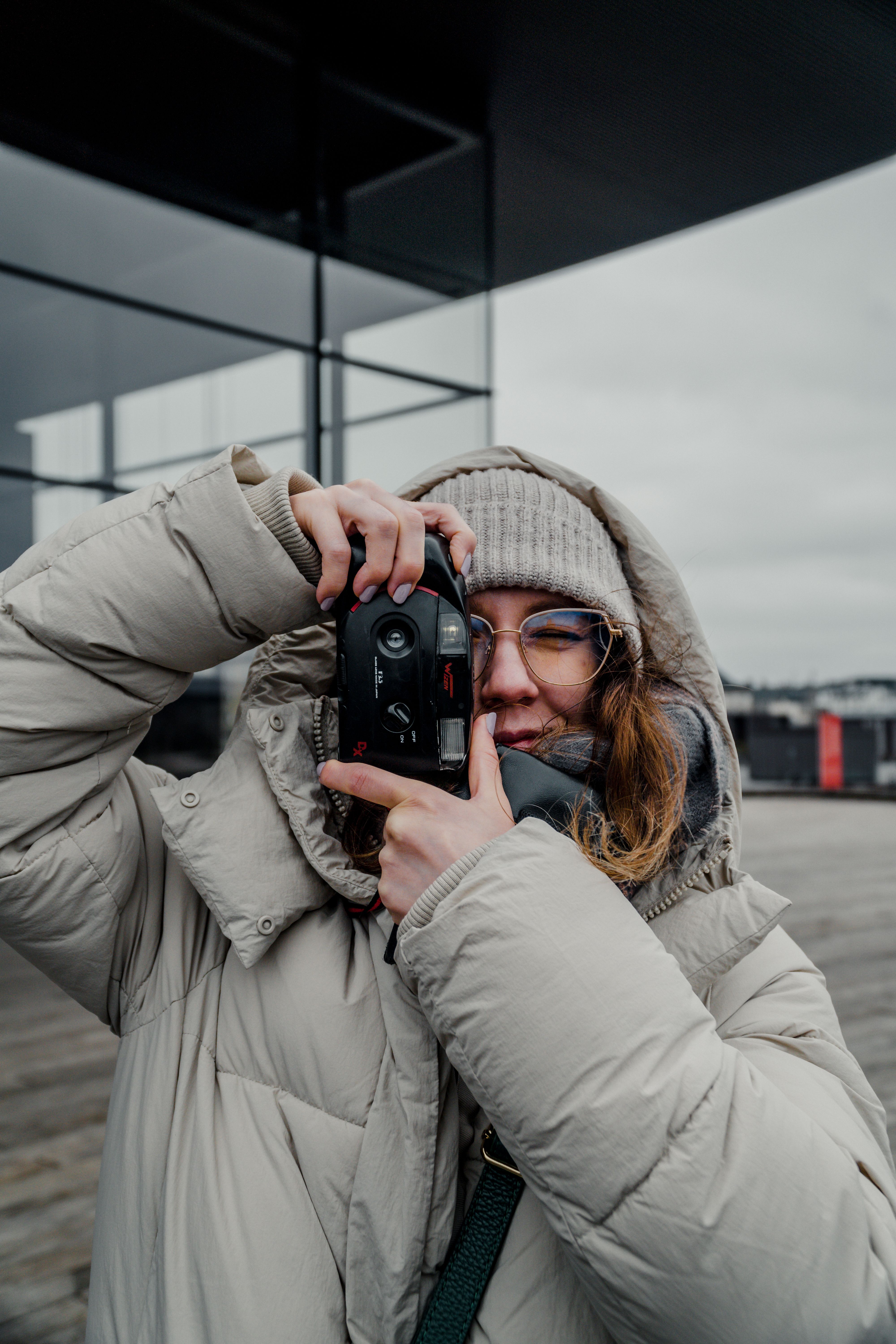 Portrait of Photographing Woman · Free Stock Photo