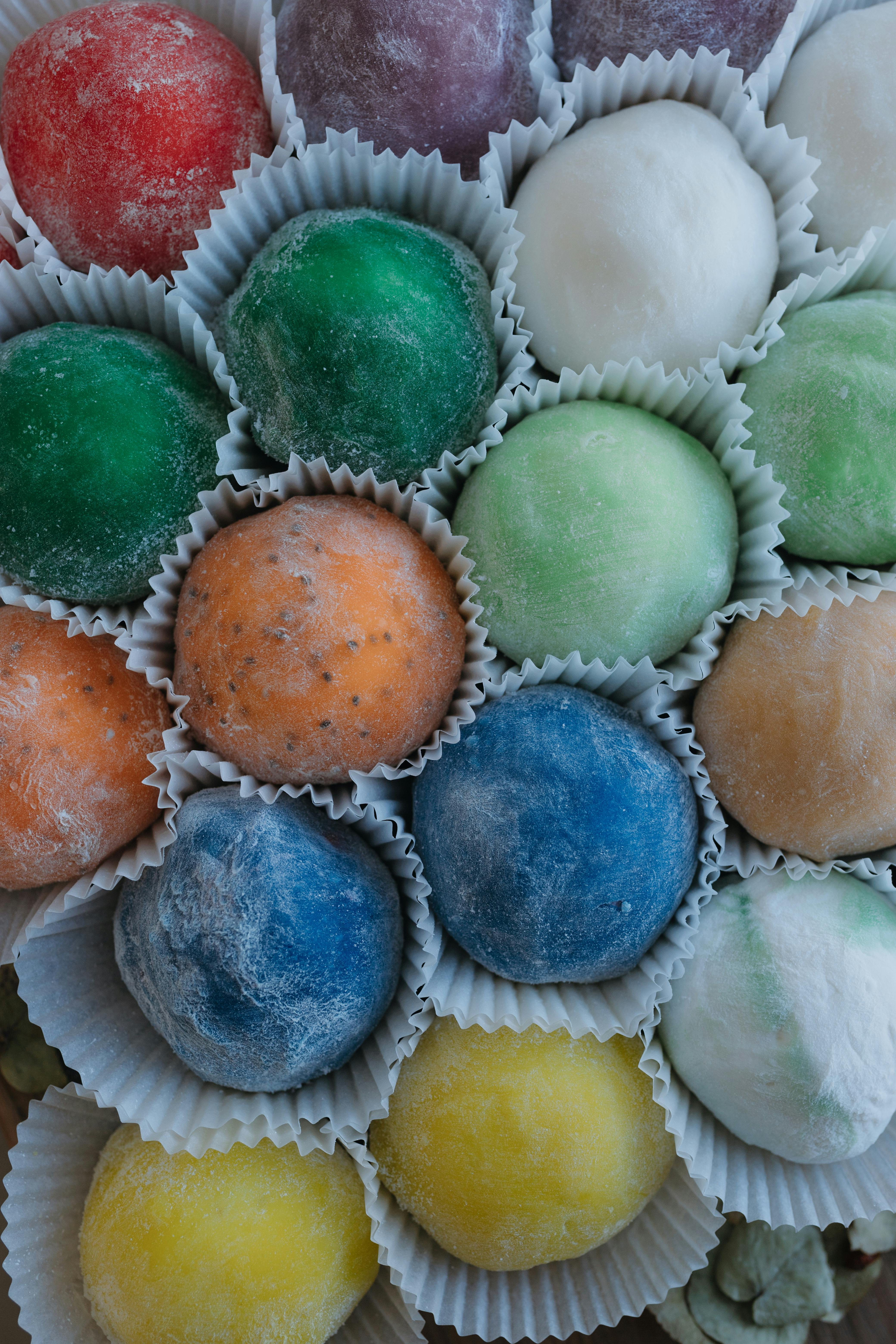 Colorful, Sweet Mochi Cakes · Free Stock Photo