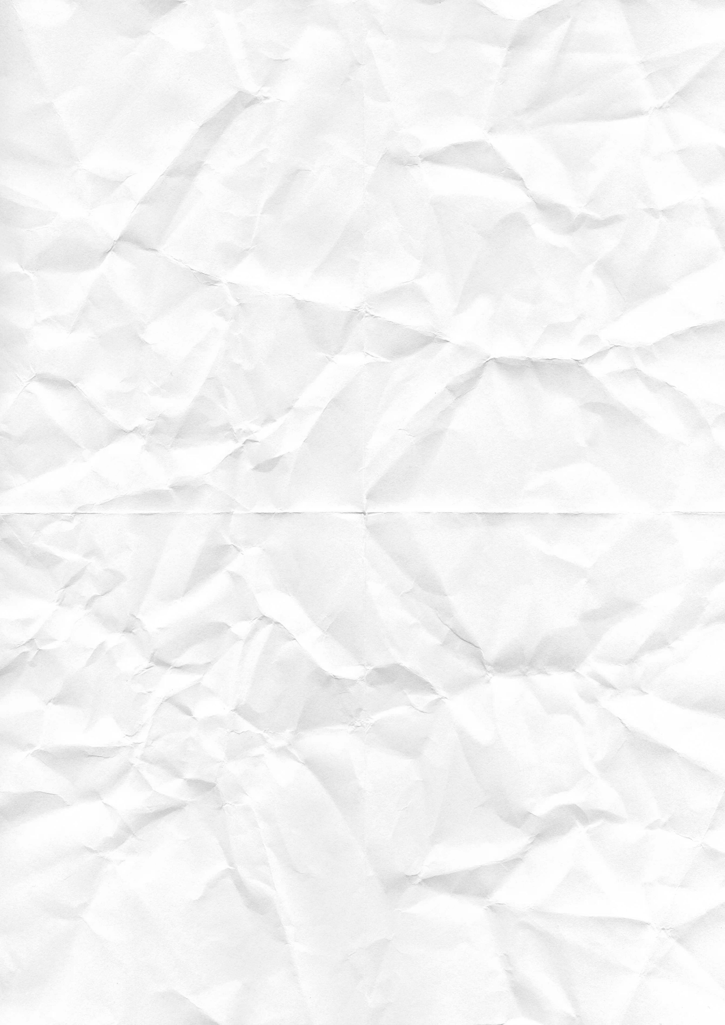 White, Wrinkled Sheet of Paper · Free Stock Photo