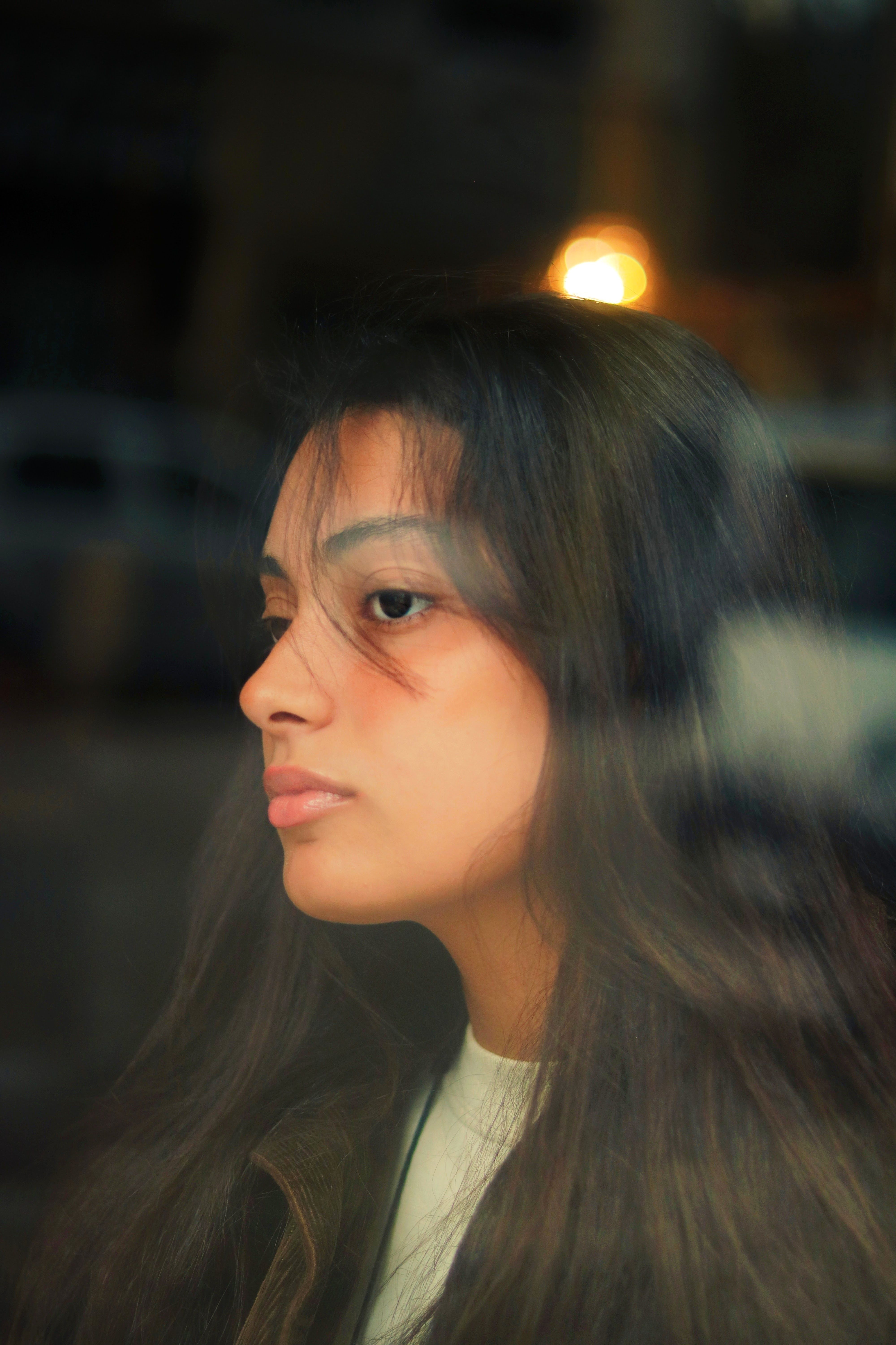Portrait of Woman behind Window · Free Stock Photo