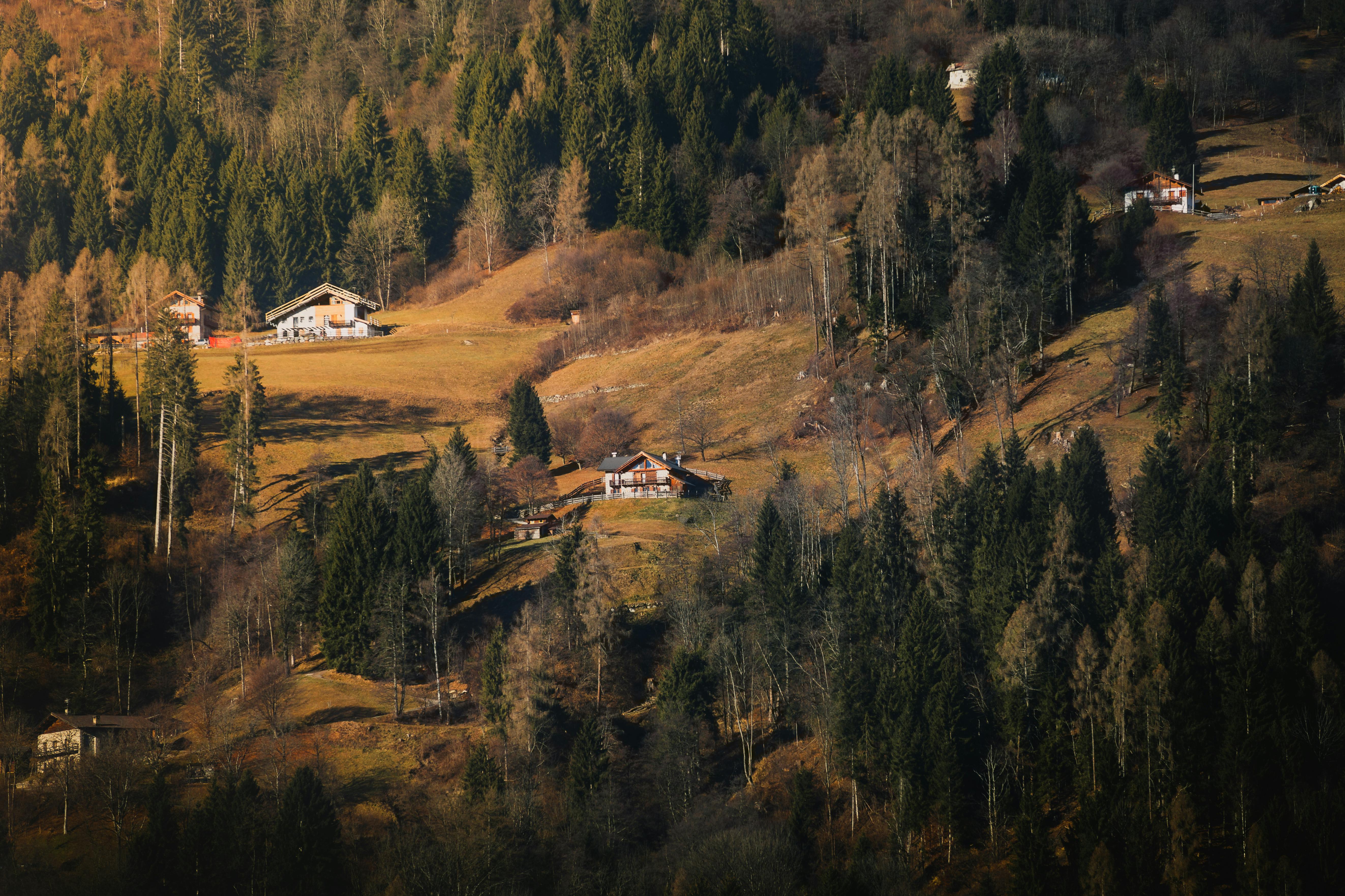 Foto profissional gratuita de aldeia de montanha, alpes italianos, alto ...