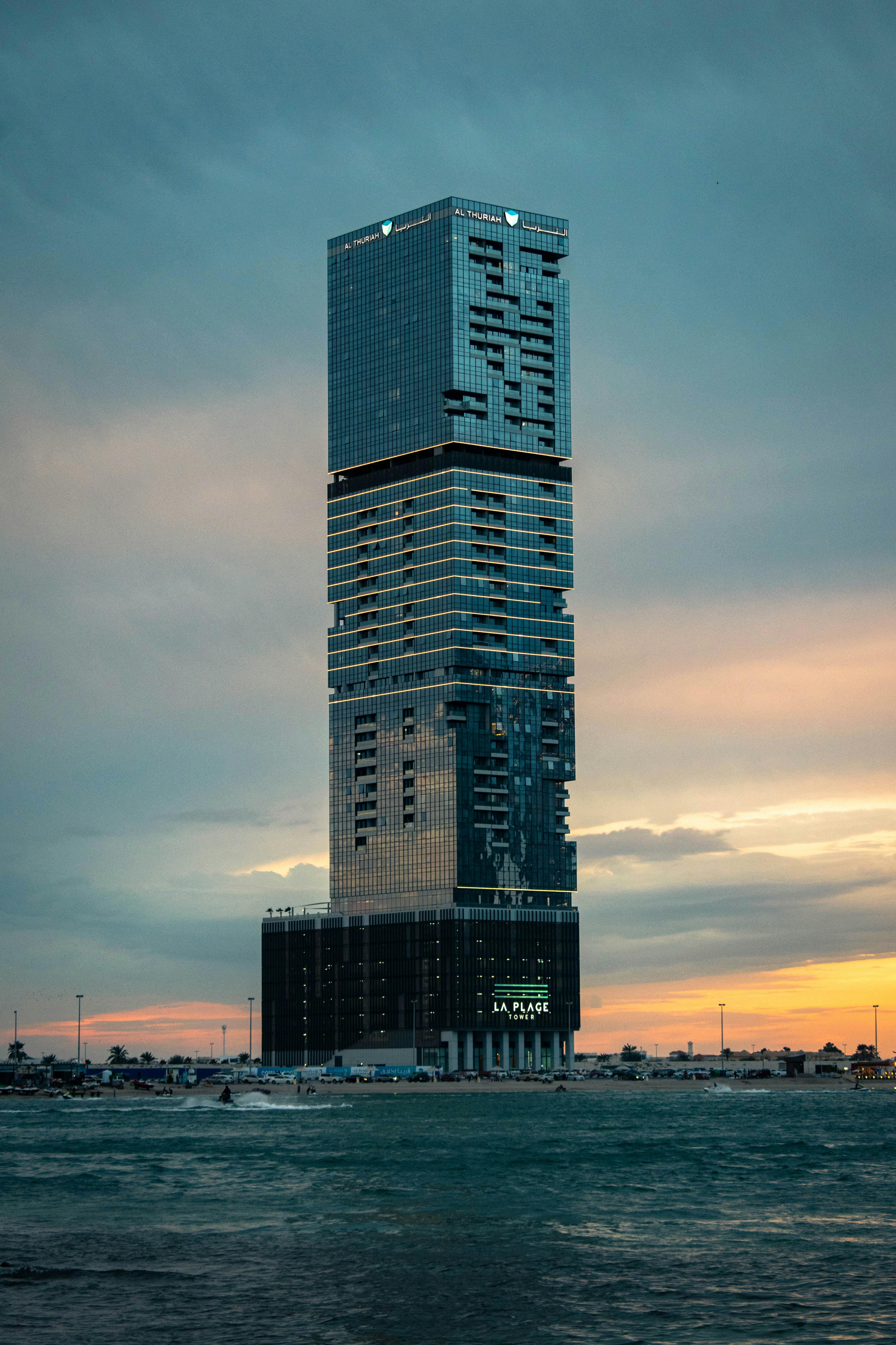 La Plage Tower in Al Mamzar, Sharjah, UAE · Free Stock Photo