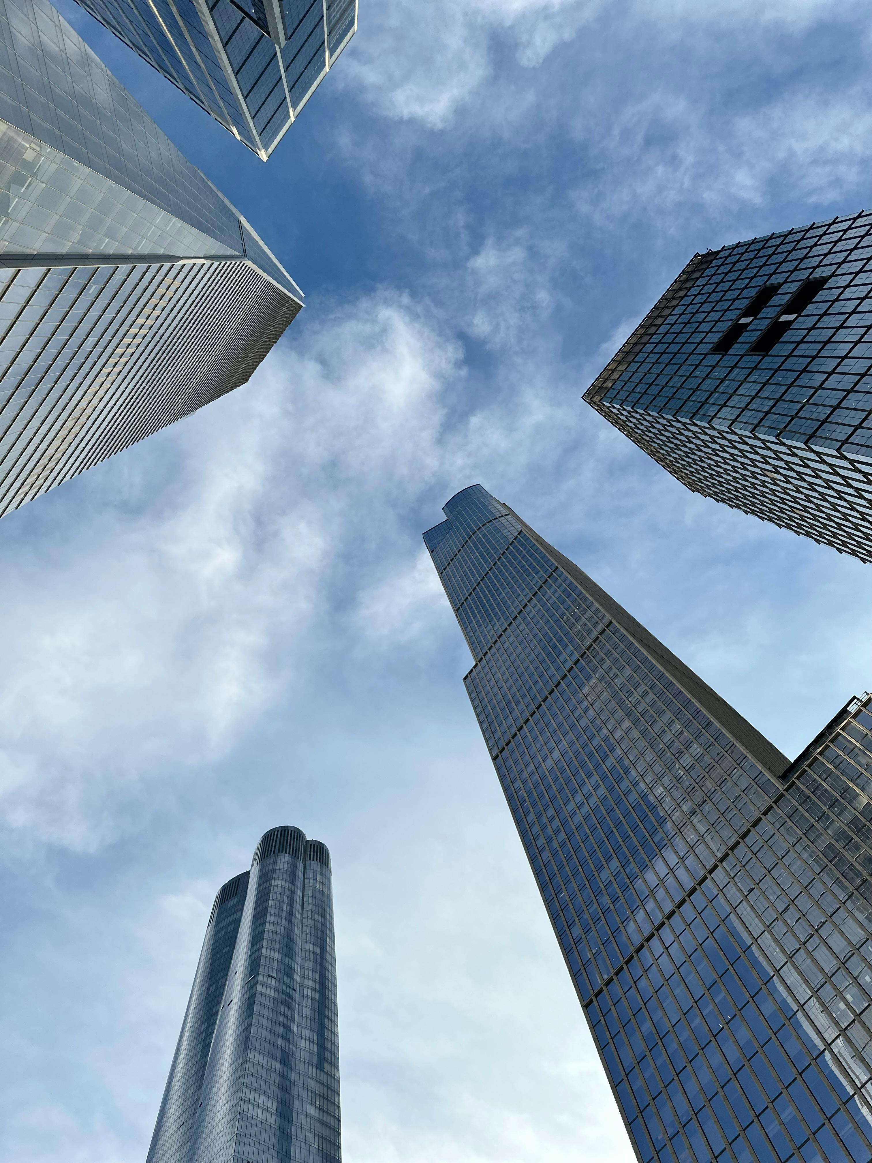 Modern Skyscrapers From the Bottom Perspective · Free Stock Photo