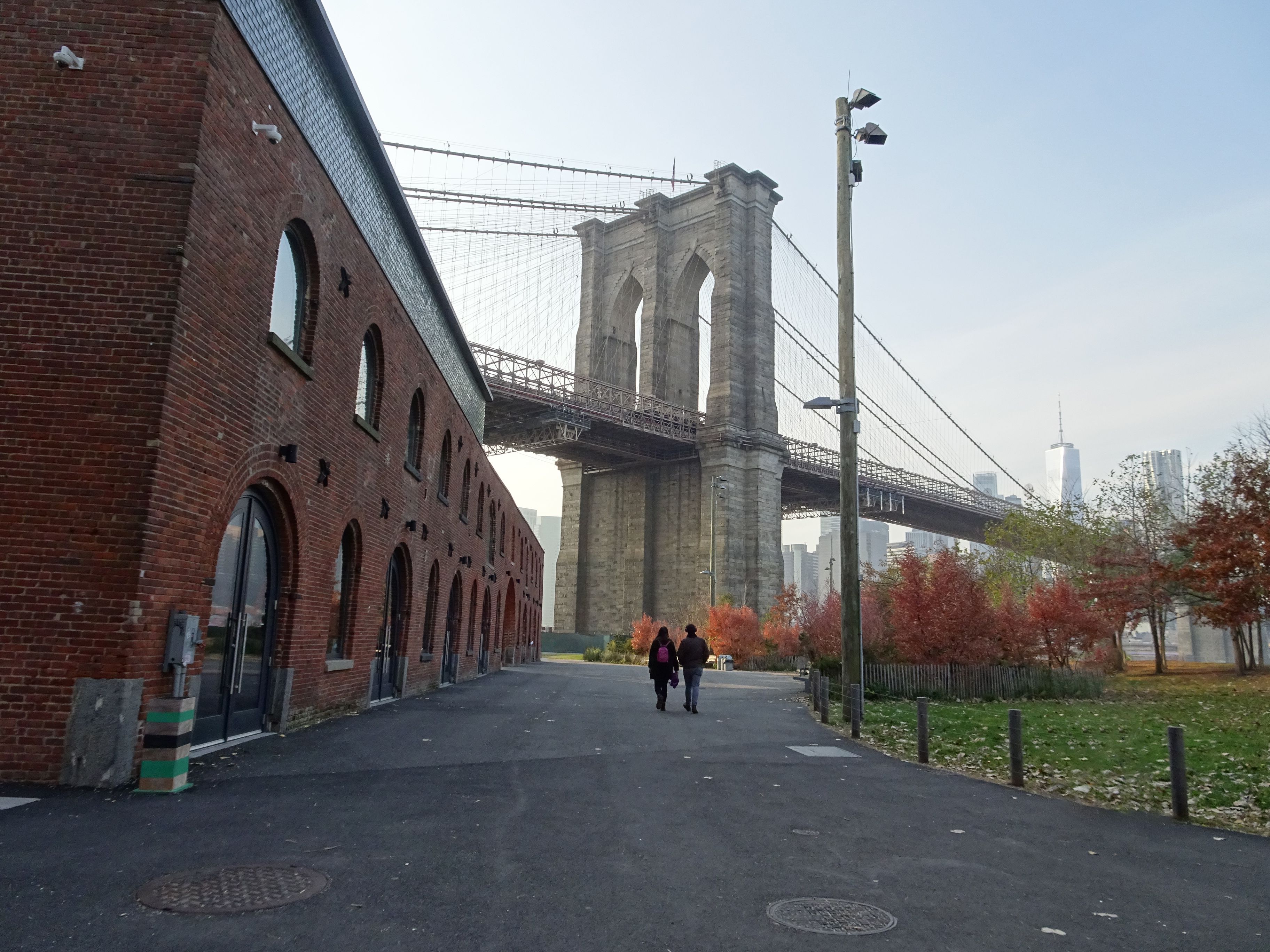 Road by Brooklyn Bridge in New York, USA · Free Stock Photo