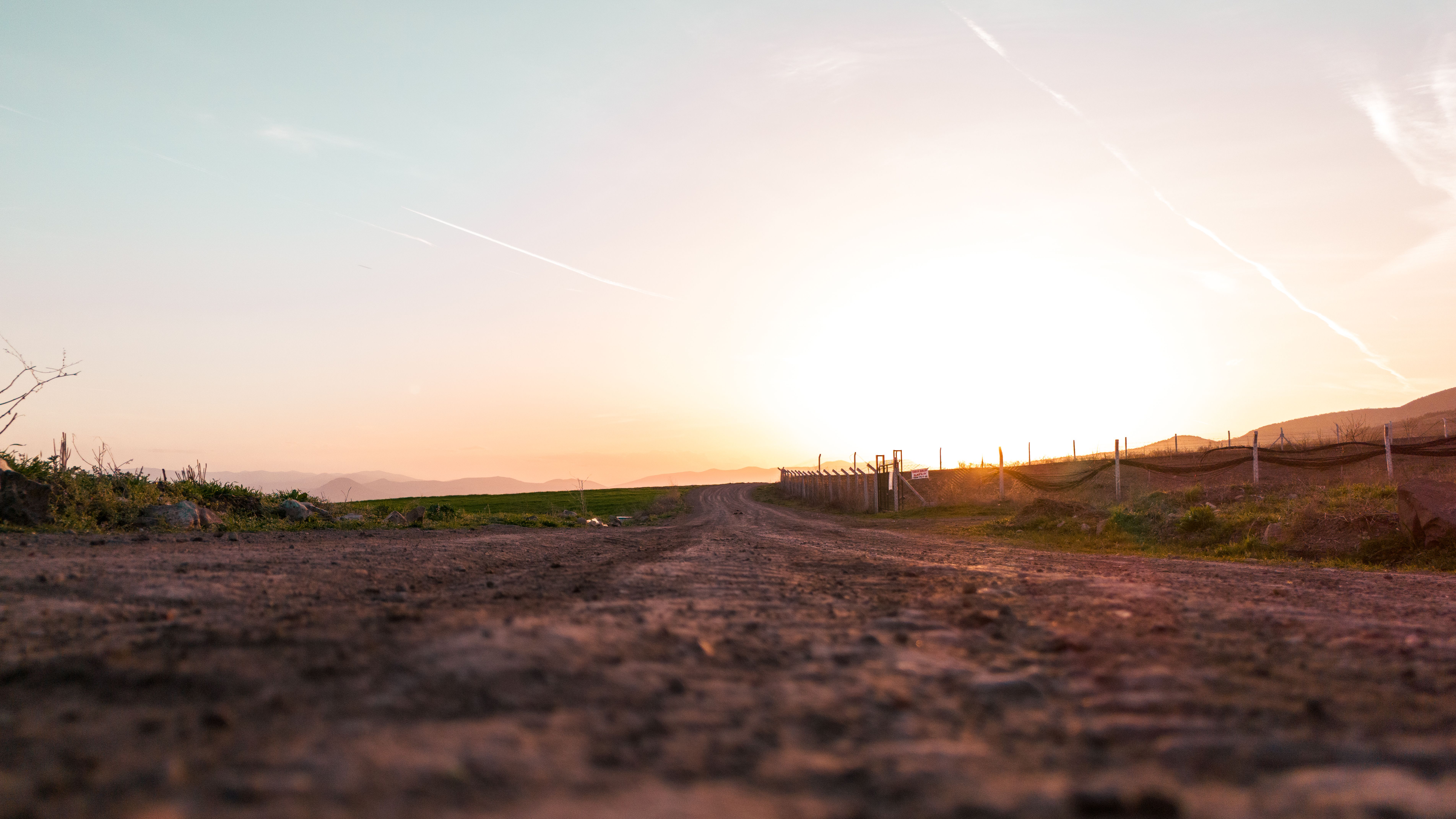 Dirt Road in Countryside at Sunset · Free Stock Photo
