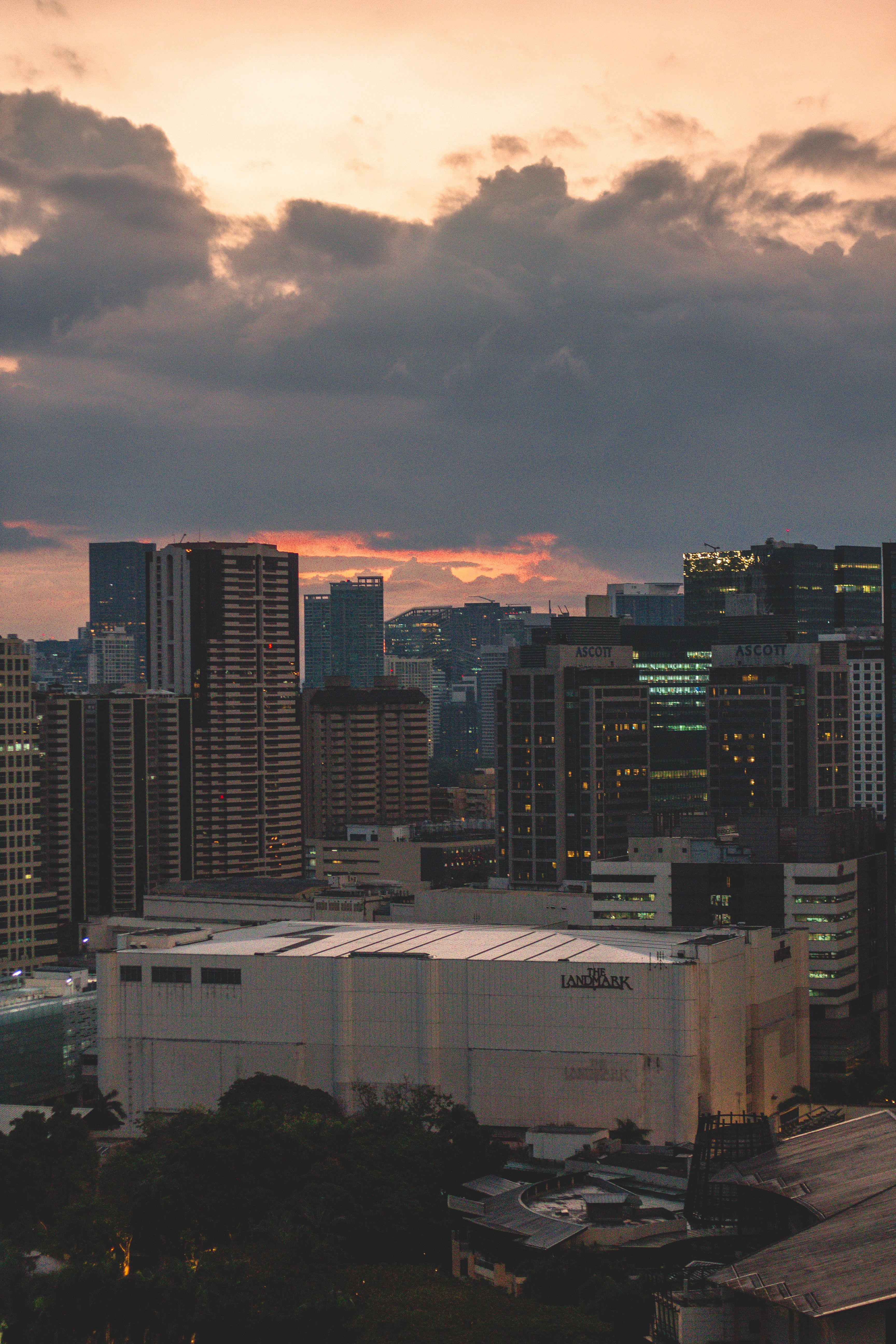 Cloud over City at Sunset · Free Stock Photo