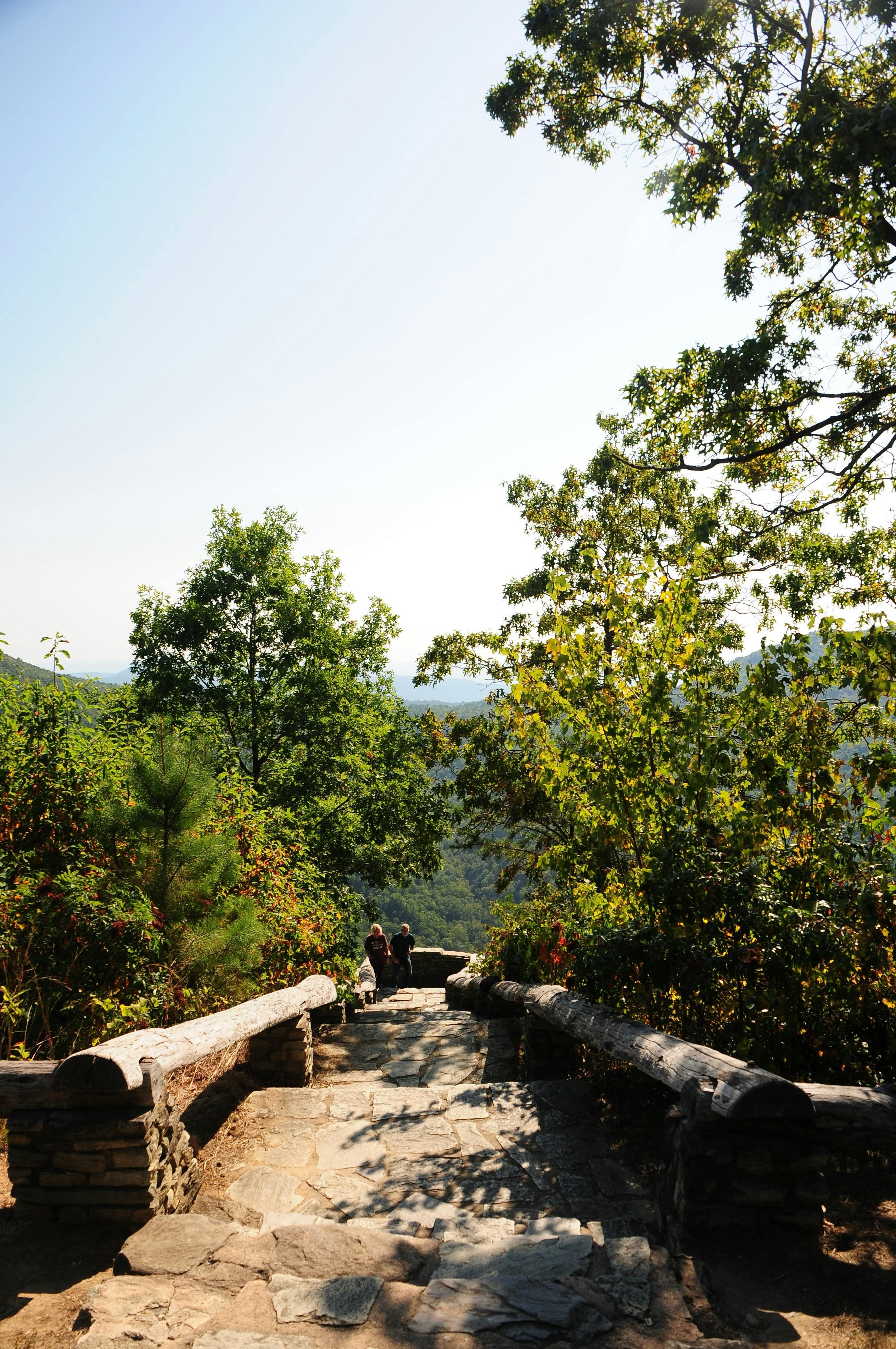 People on a Hilltop Observation Point · Free Stock Photo