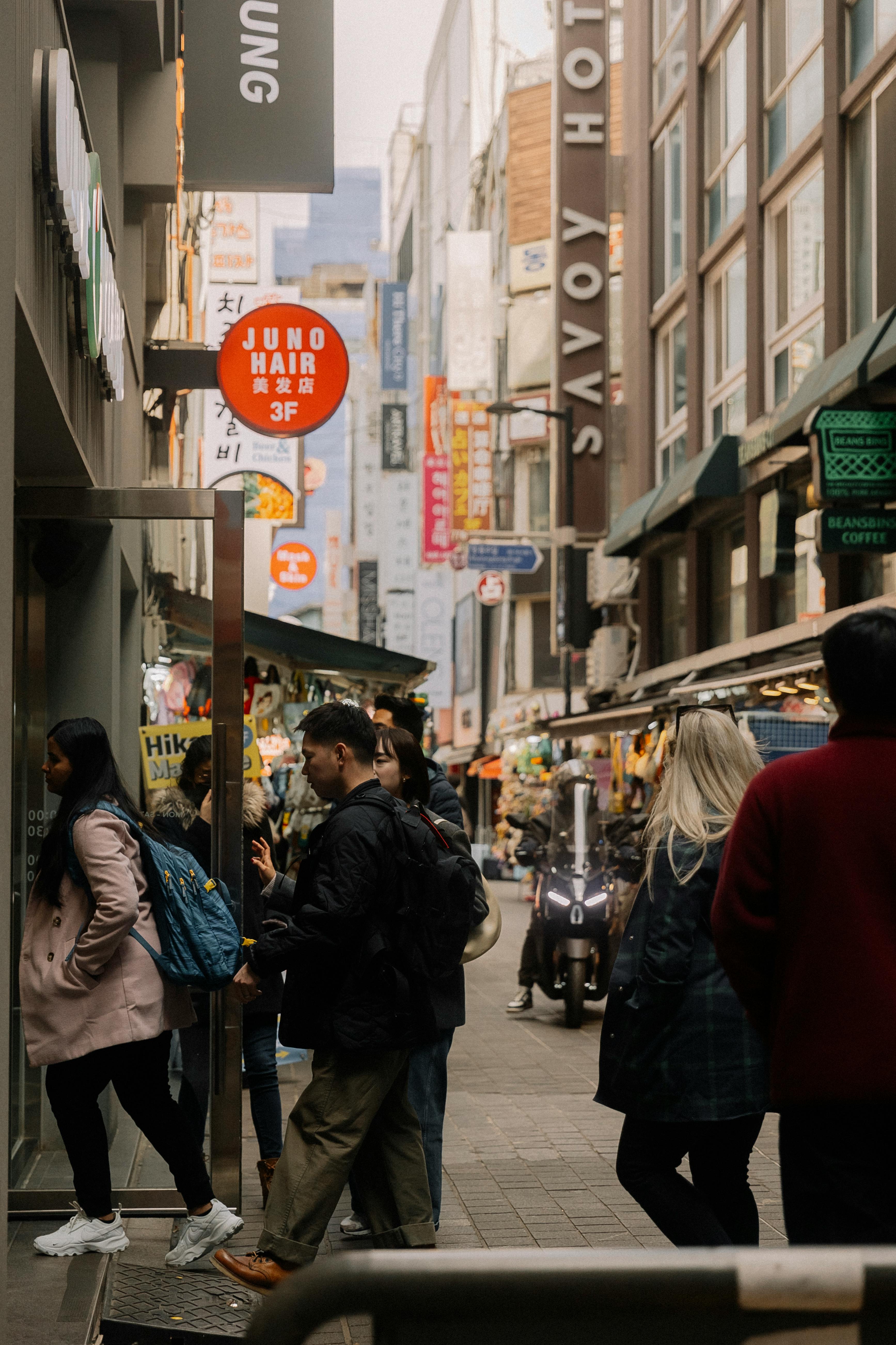 Photo of People Walking on Street · Free Stock Photo