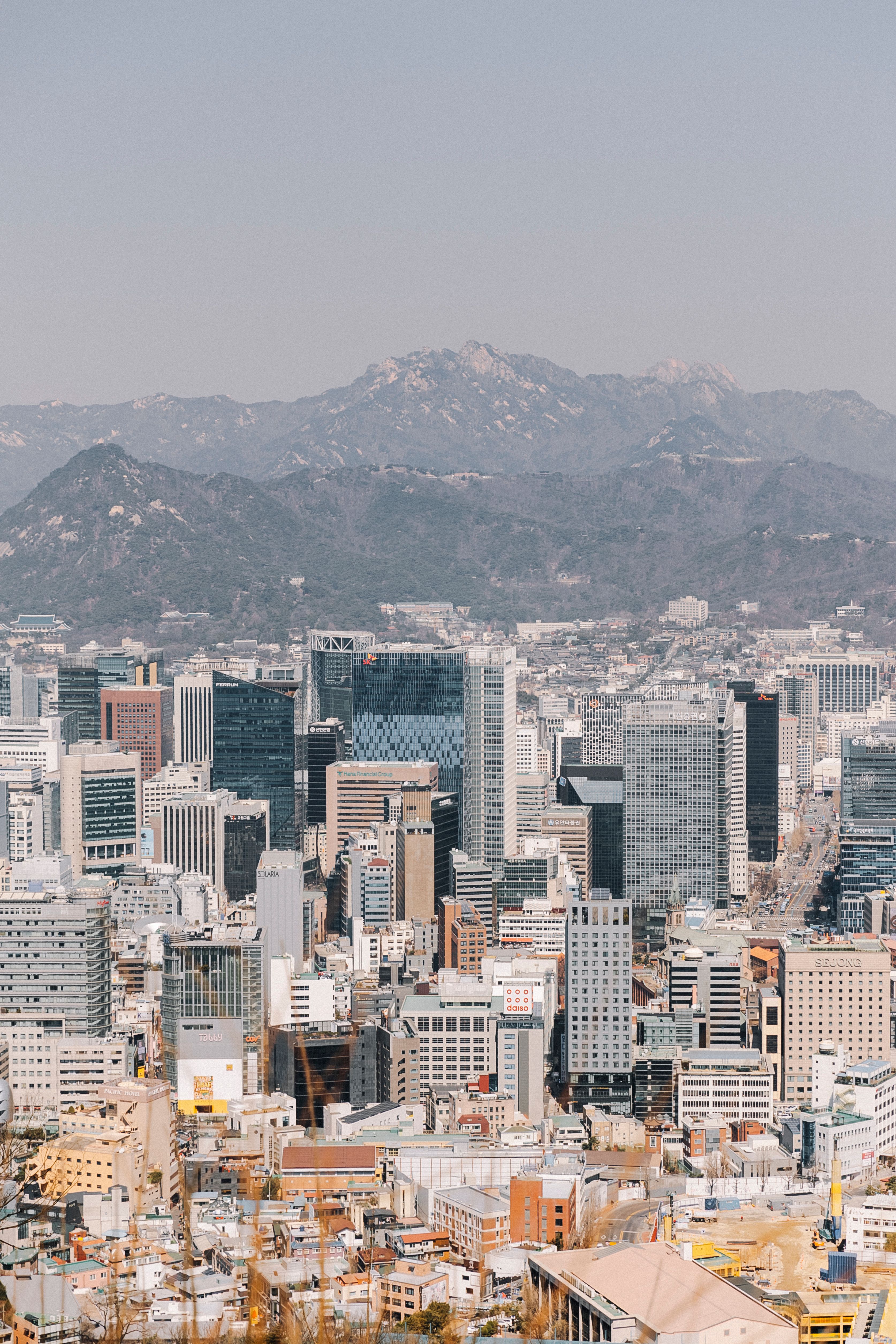 Silhouette of N Seoul Tower Under Purple Sky · Free Stock Photo