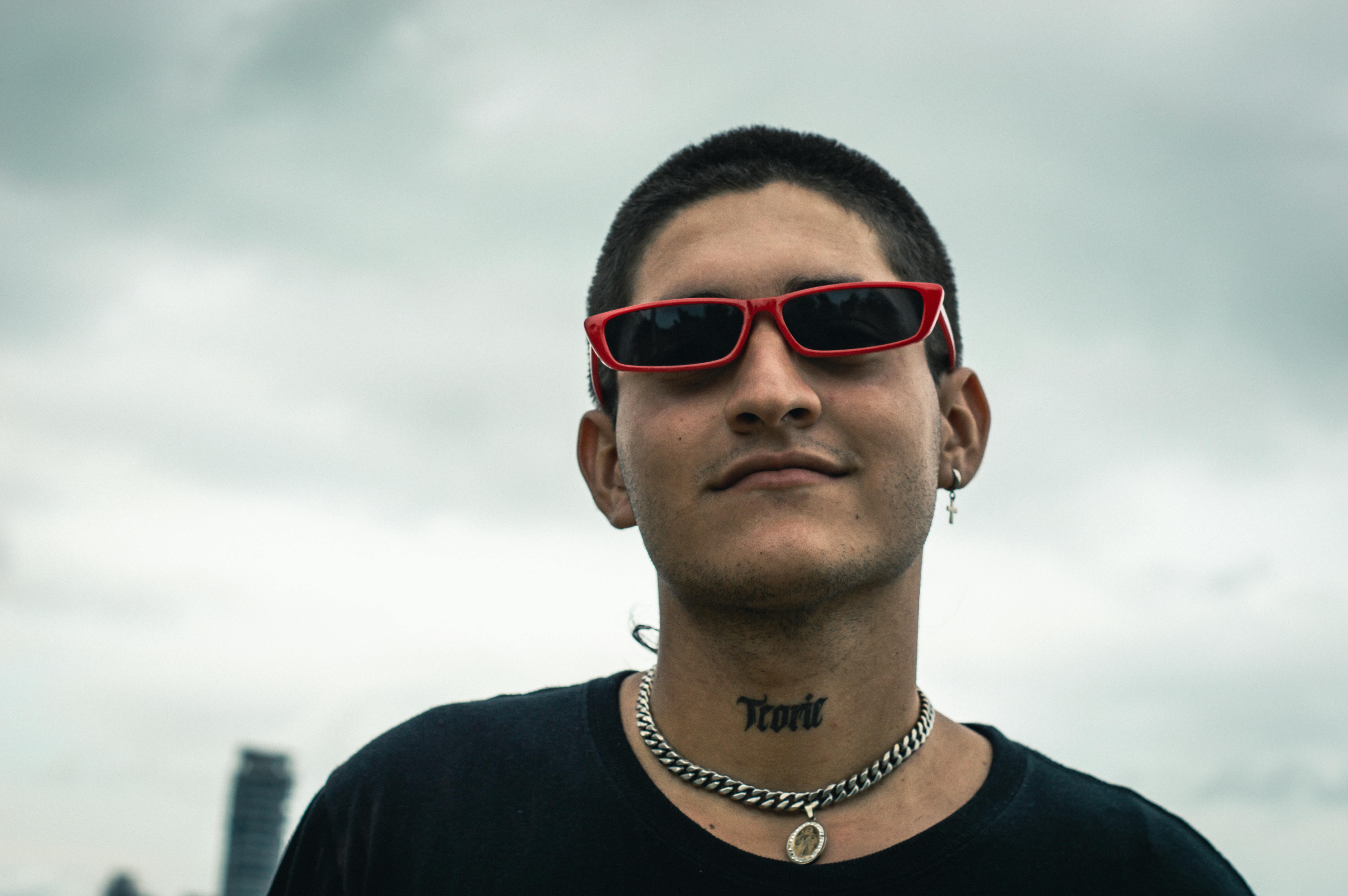 Smiling Man with Red Sunglasses · Free Stock Photo
