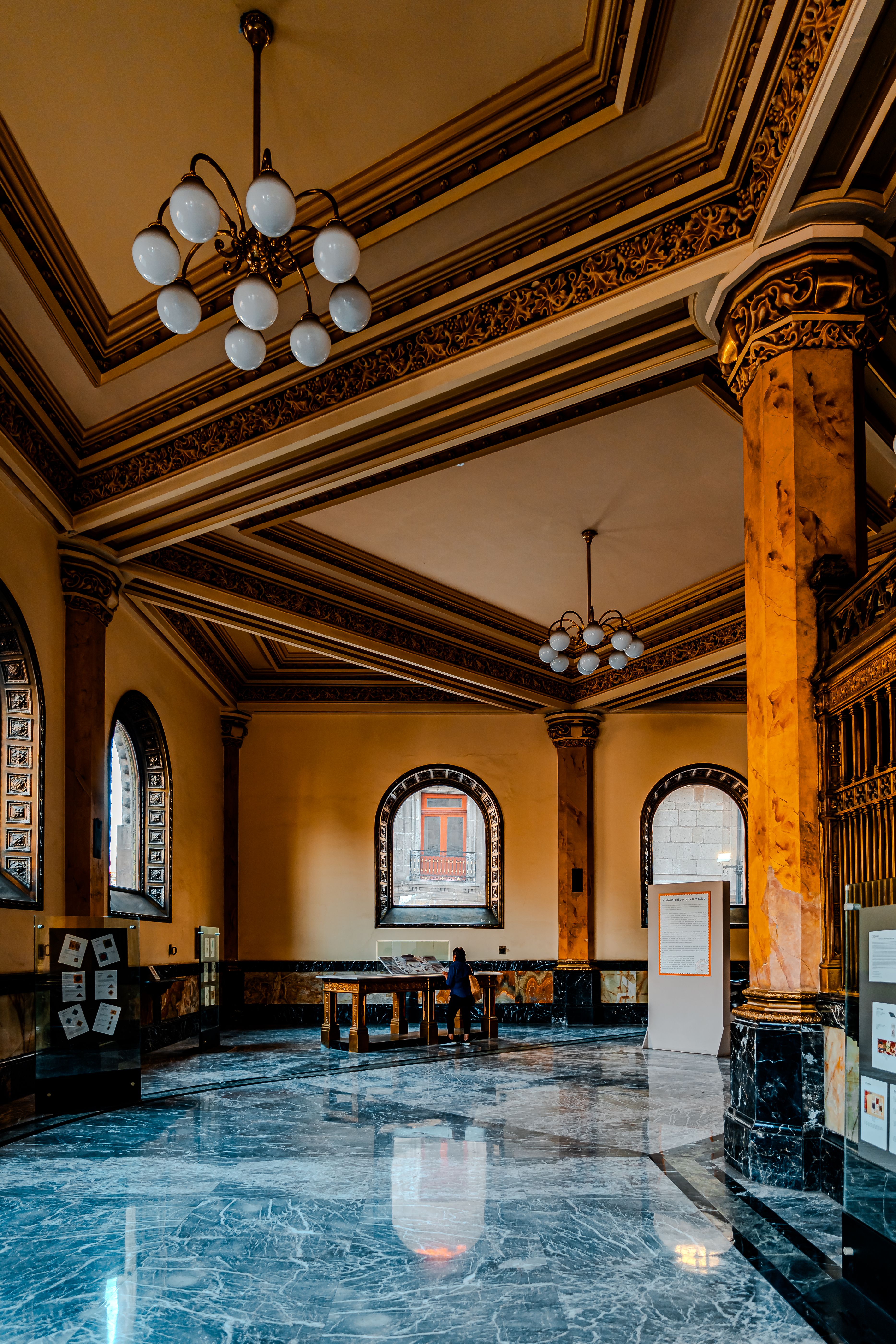 Part of the Entrance Hall in Postal Palace of Mexico City · Free Stock ...