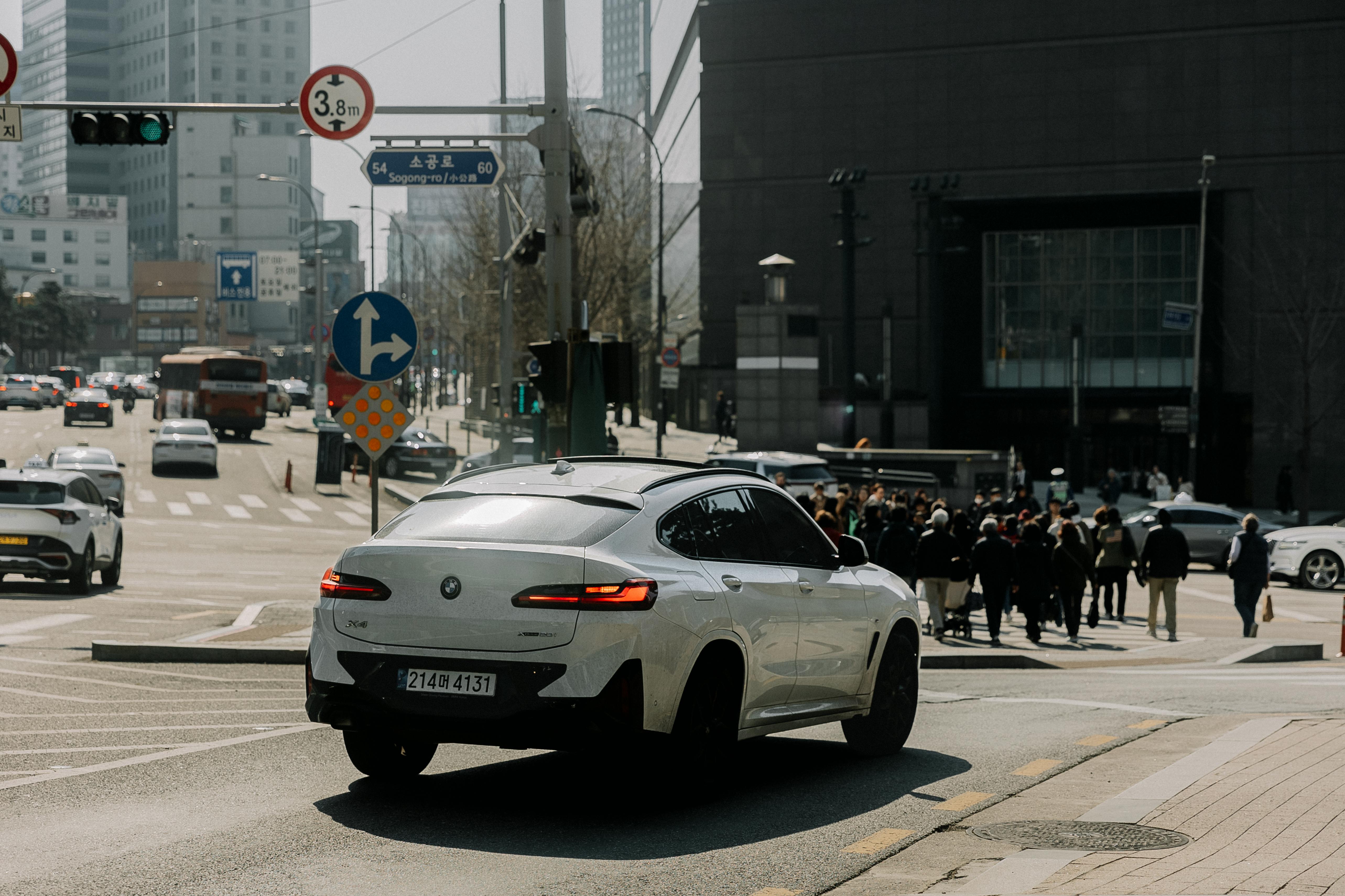 Silver Car on a Street in Japan · Free Stock Photo