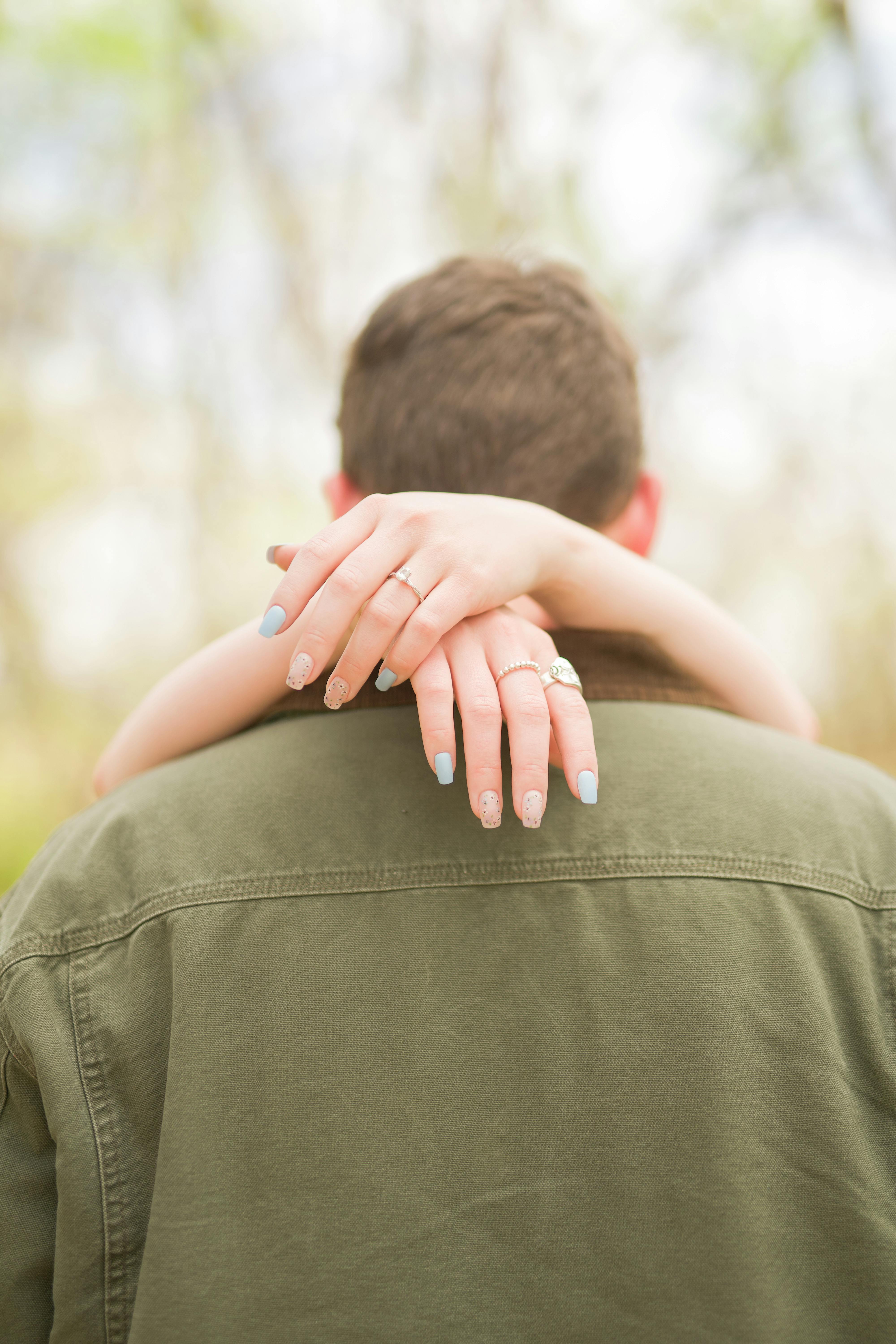 Woman Hands Hugging Man · Free Stock Photo