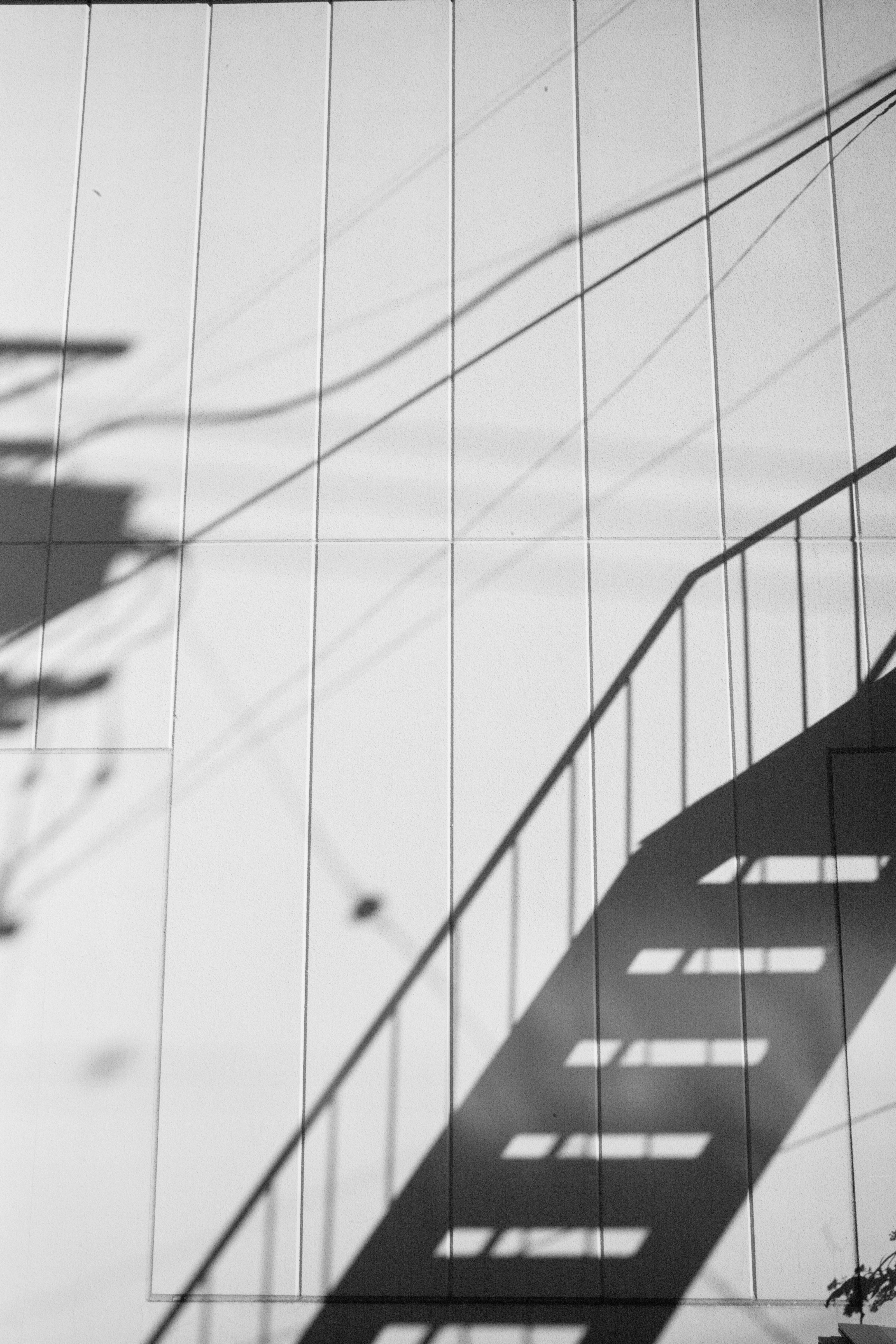 Stairs Shadow on Building Wall · Free Stock Photo