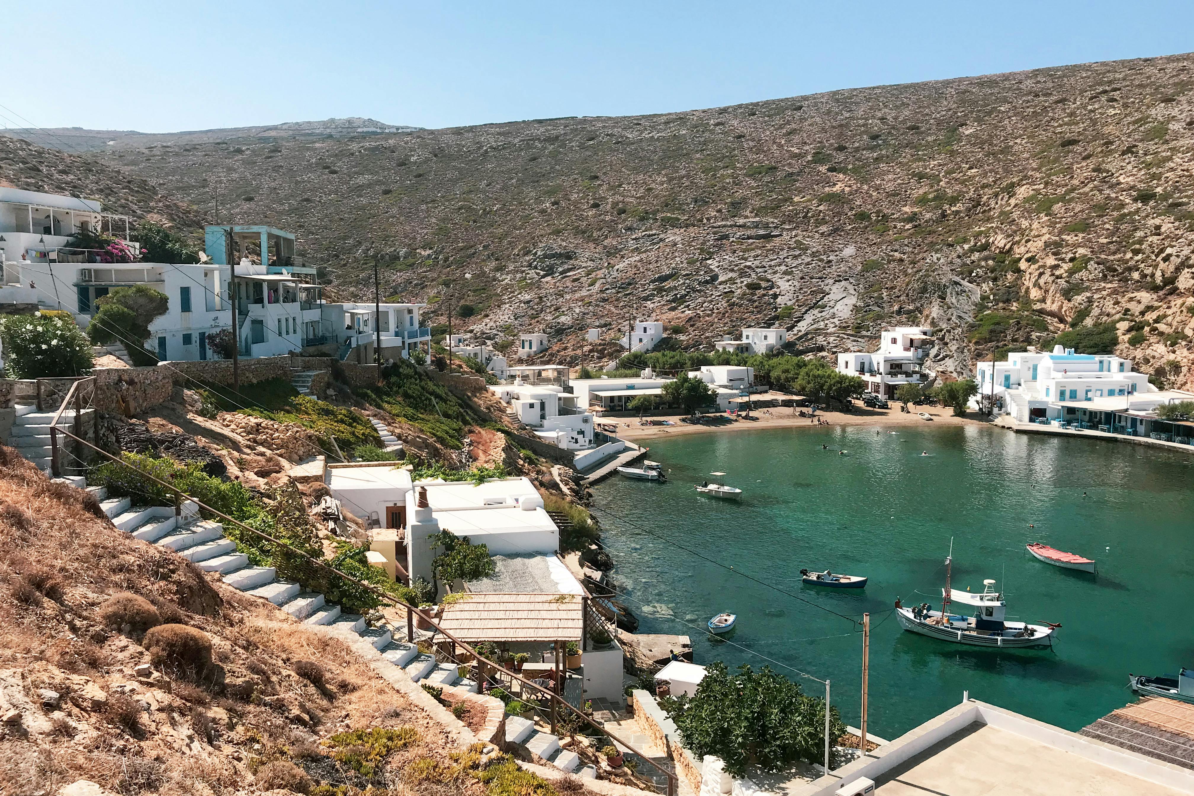 greek fishing harbour in Sifnos · Free Stock Photo