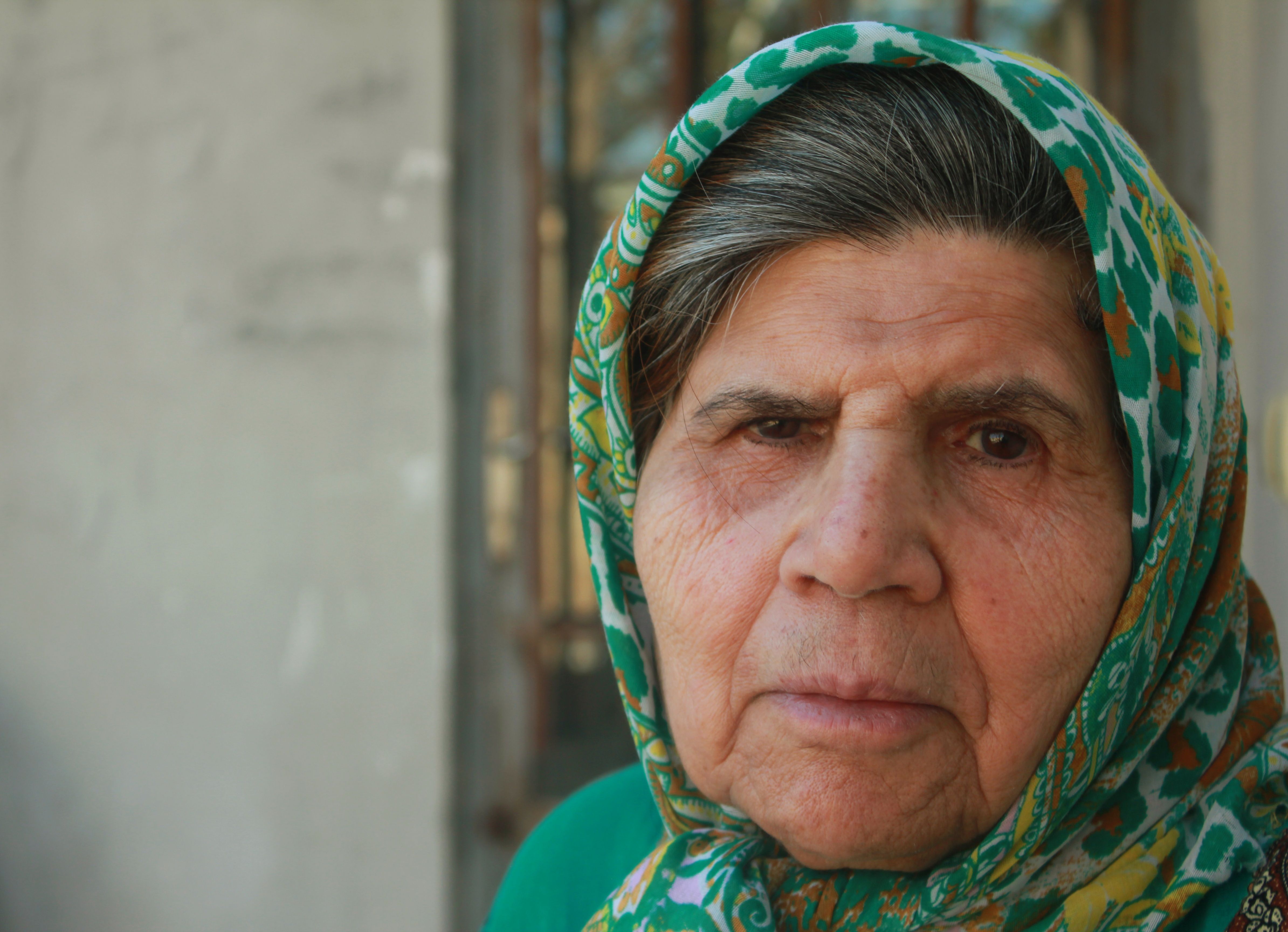 Portrait of Woman in Shawl · Free Stock Photo